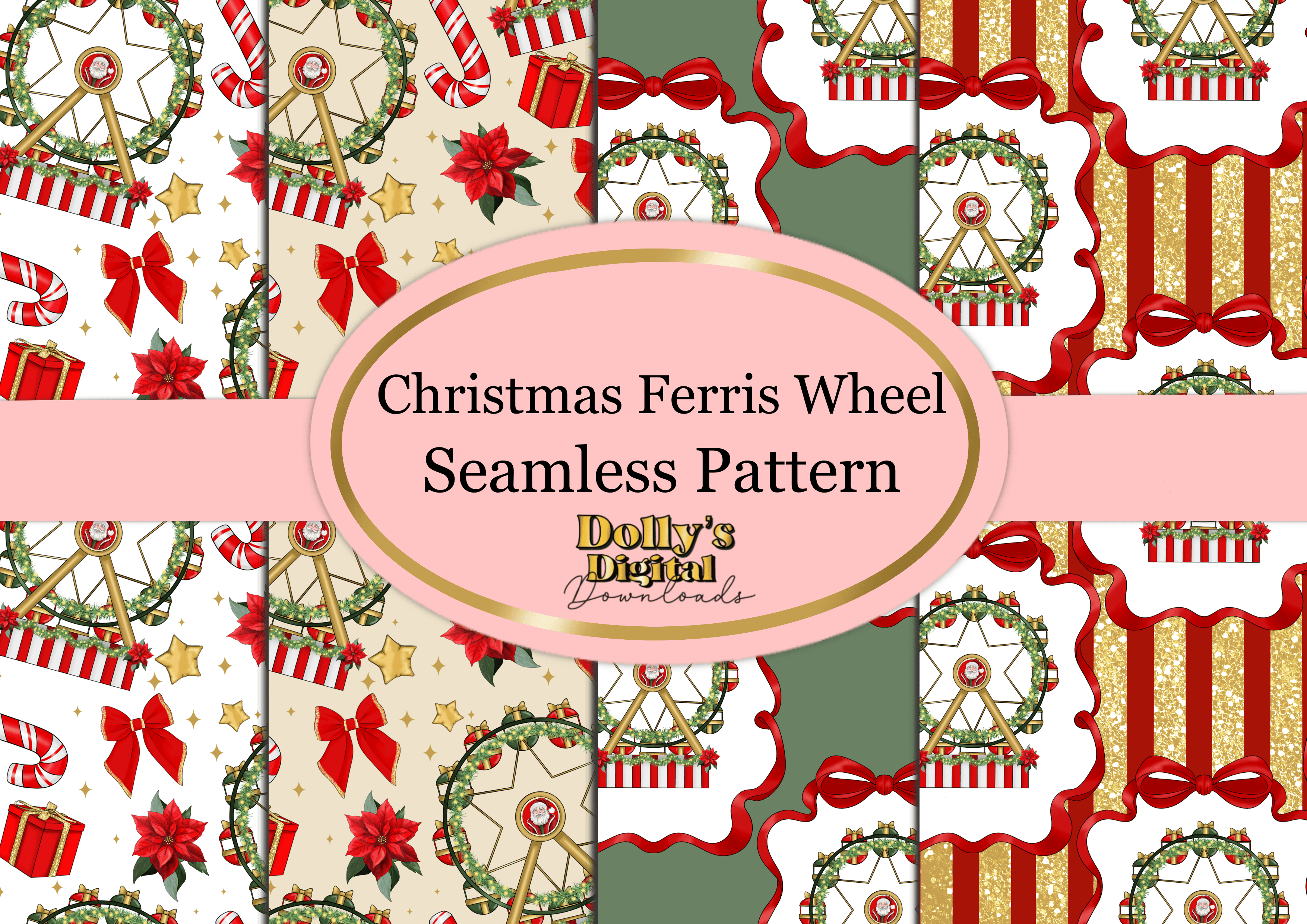 Christmas Ferris Wheel Seamless Patterns - Payhip