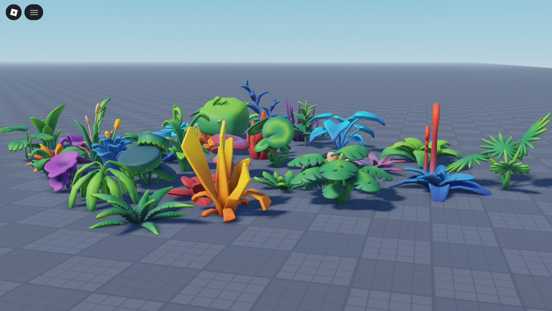 Autumn Nature Pack – Roblox Trees, Rocks, and Vegetation (20 Assets)