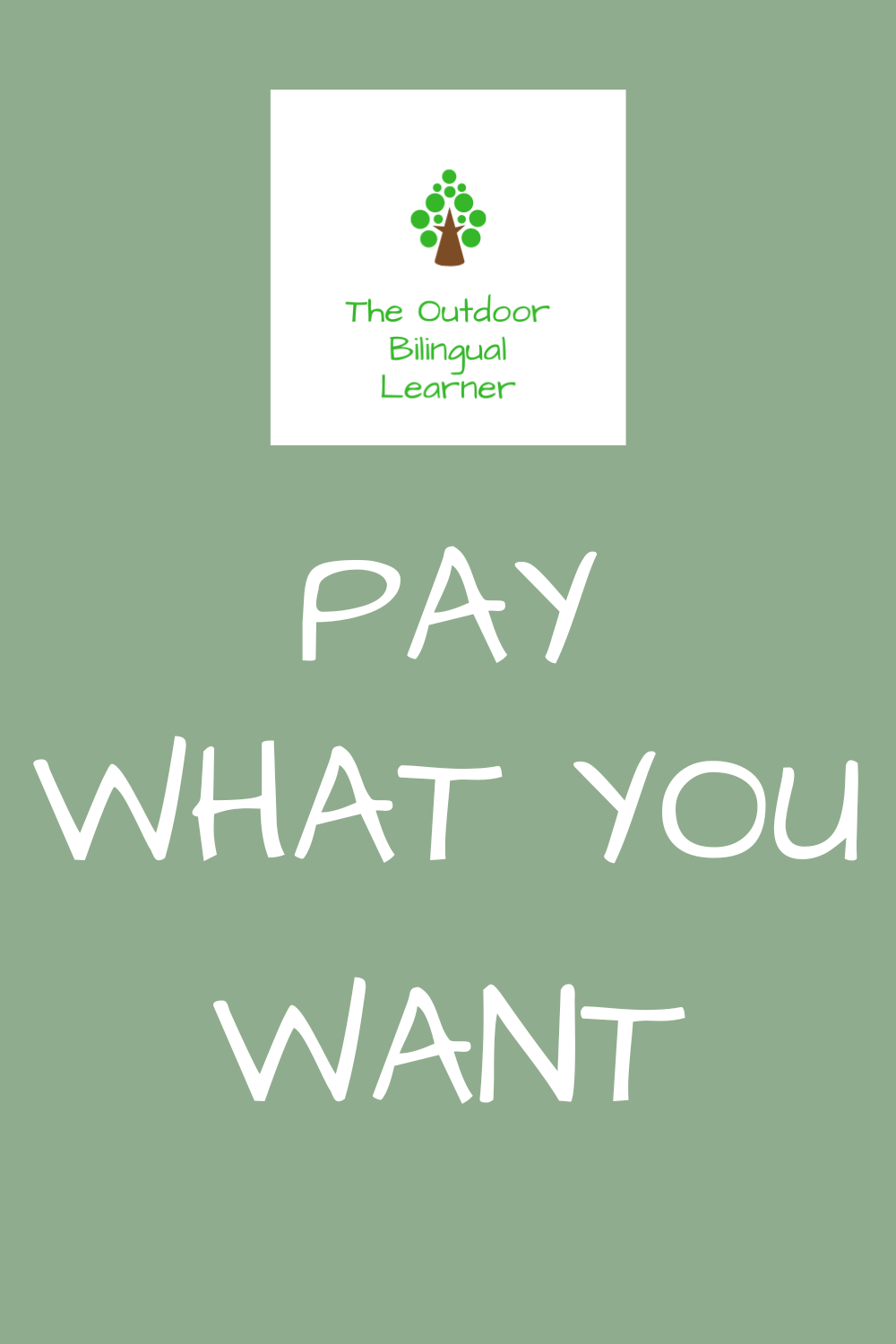 Outdoor Bilingual Learner - Pay What You Want Resources - Payhip