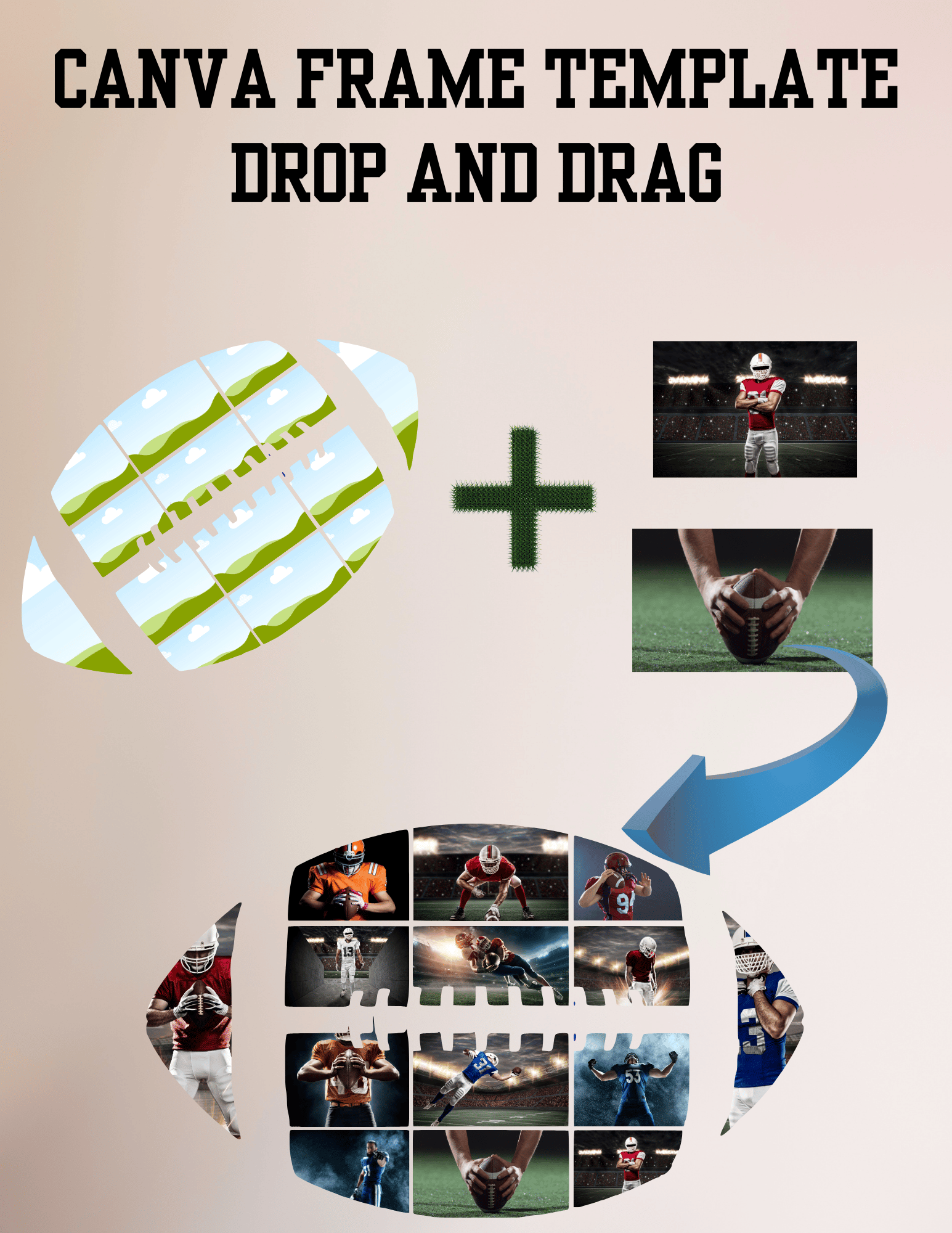 Football Canva drag and drop template - Payhip