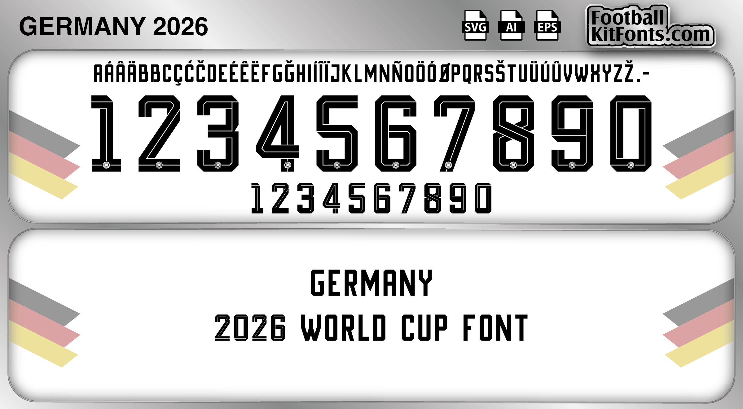 Football Kit Fonts