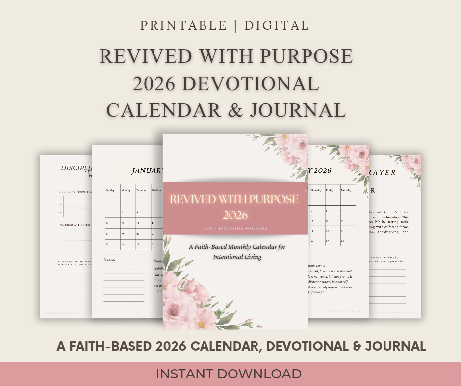 🔥 Revived With Purpose 2026 Devotional Calendar & Spiritual Companion ...