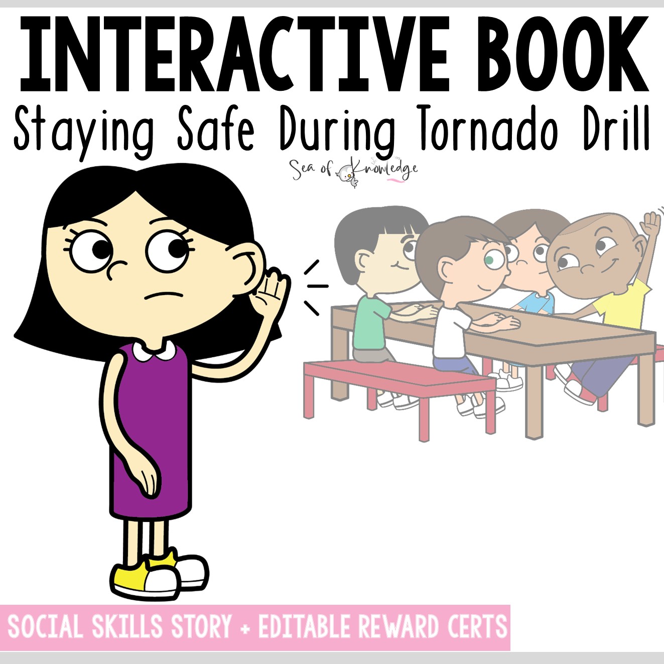 I Can Stay Safe During a Tornado Drill Social Skills Story Special ...