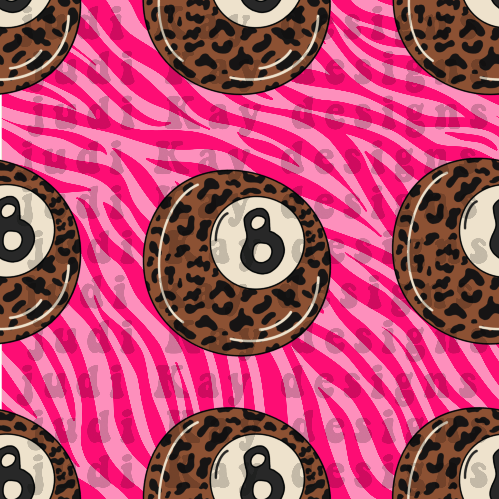 Pink zebra leopard 8 balls seamless - Payhip