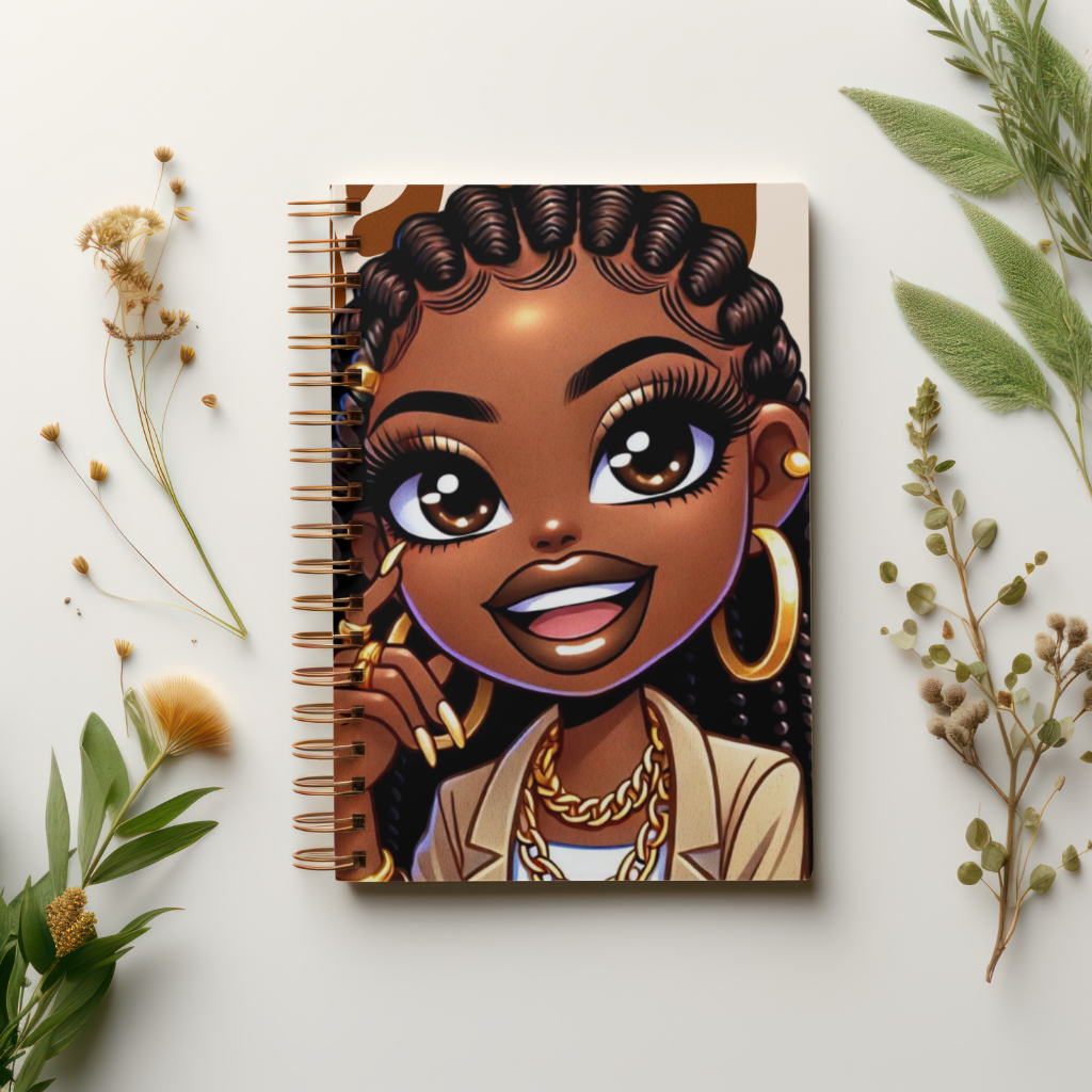 Black Girl Notebook Cover - Payhip
