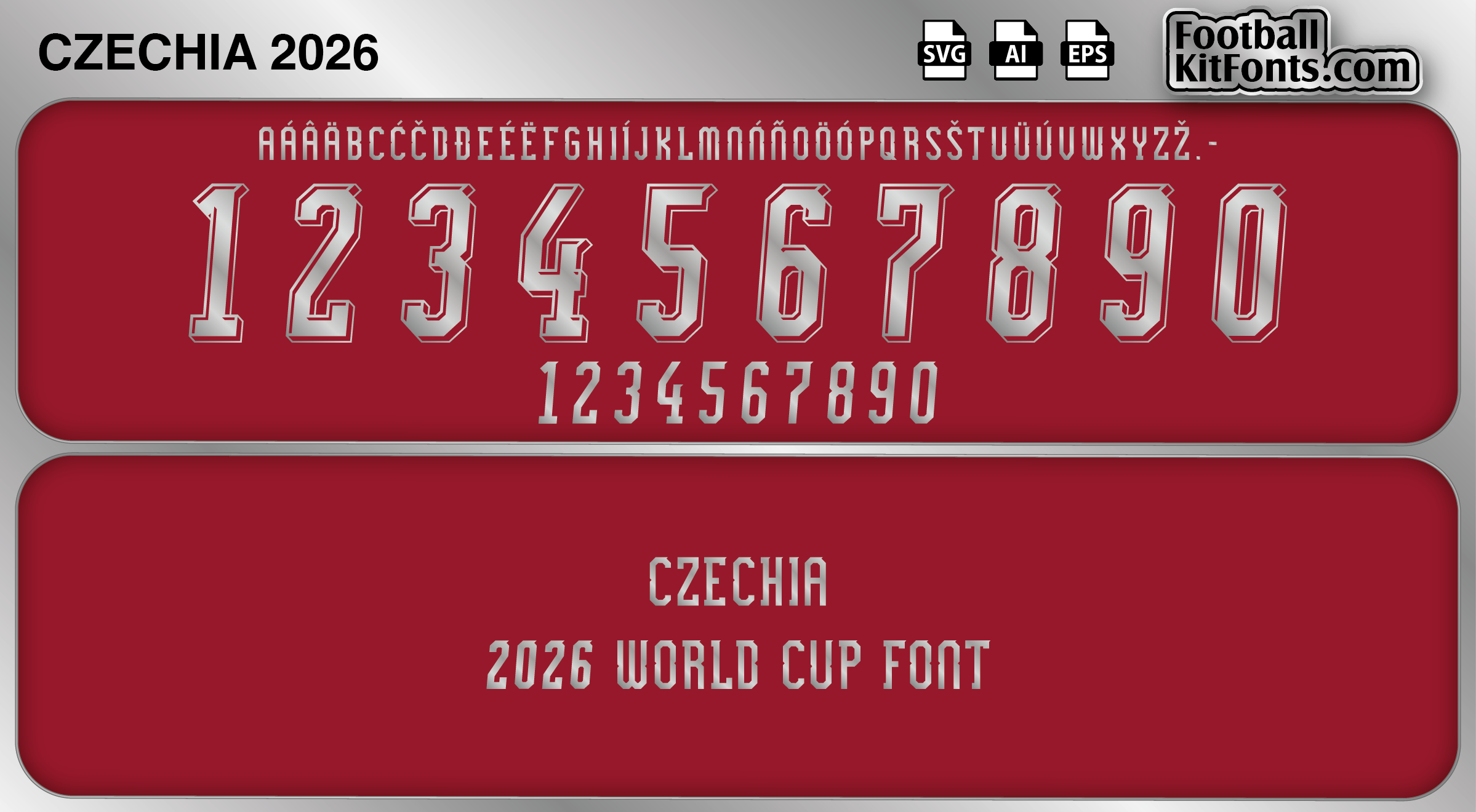 Football Kit Fonts - 2026 FIFA WORLD CUP