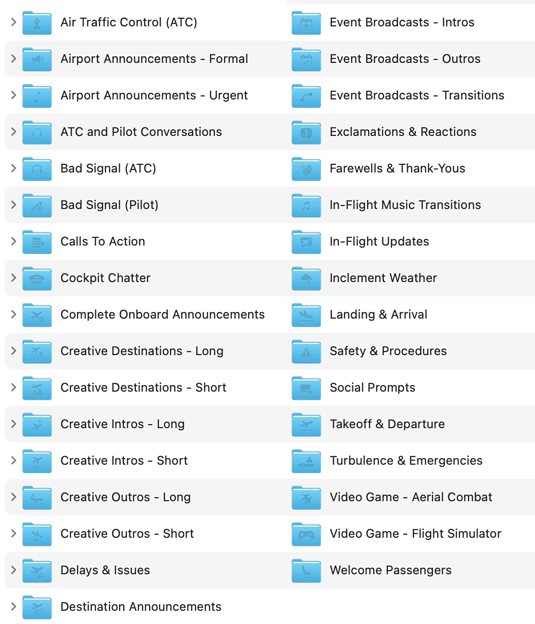 Airplane Pilot Voice Pack — This Is Your Captain Speaking
