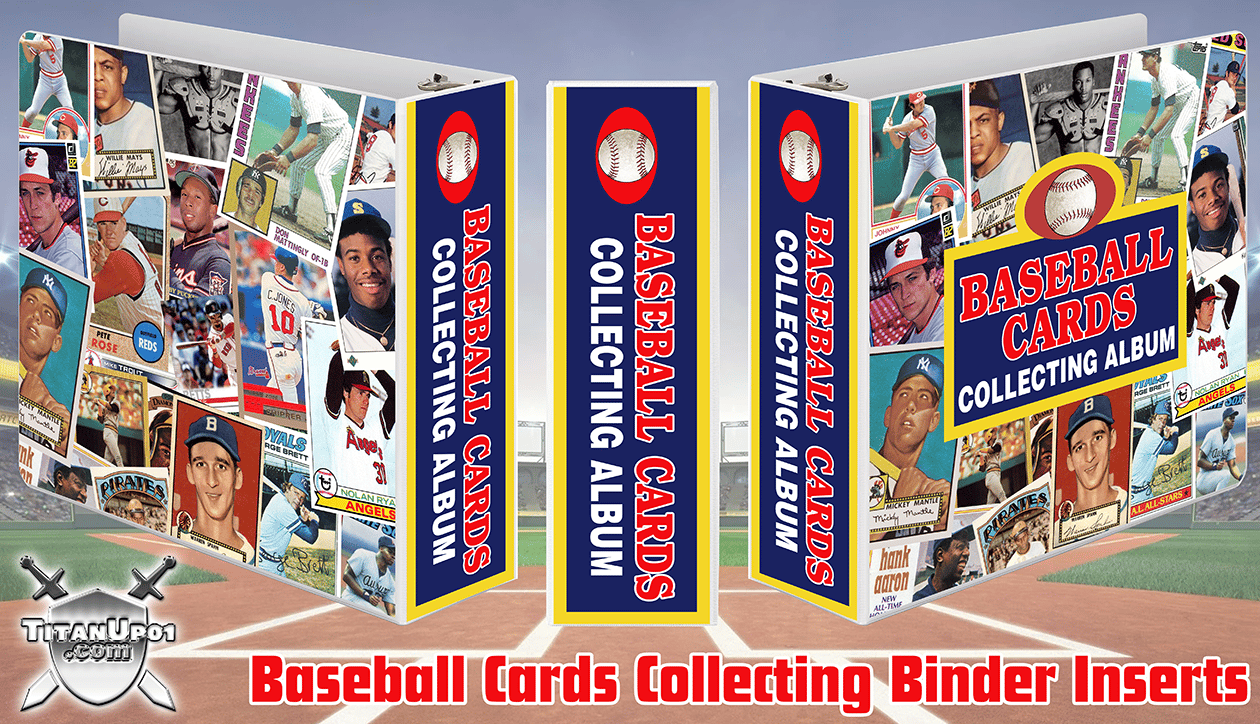 * Baseball Cards Collections Album Binder Inserts