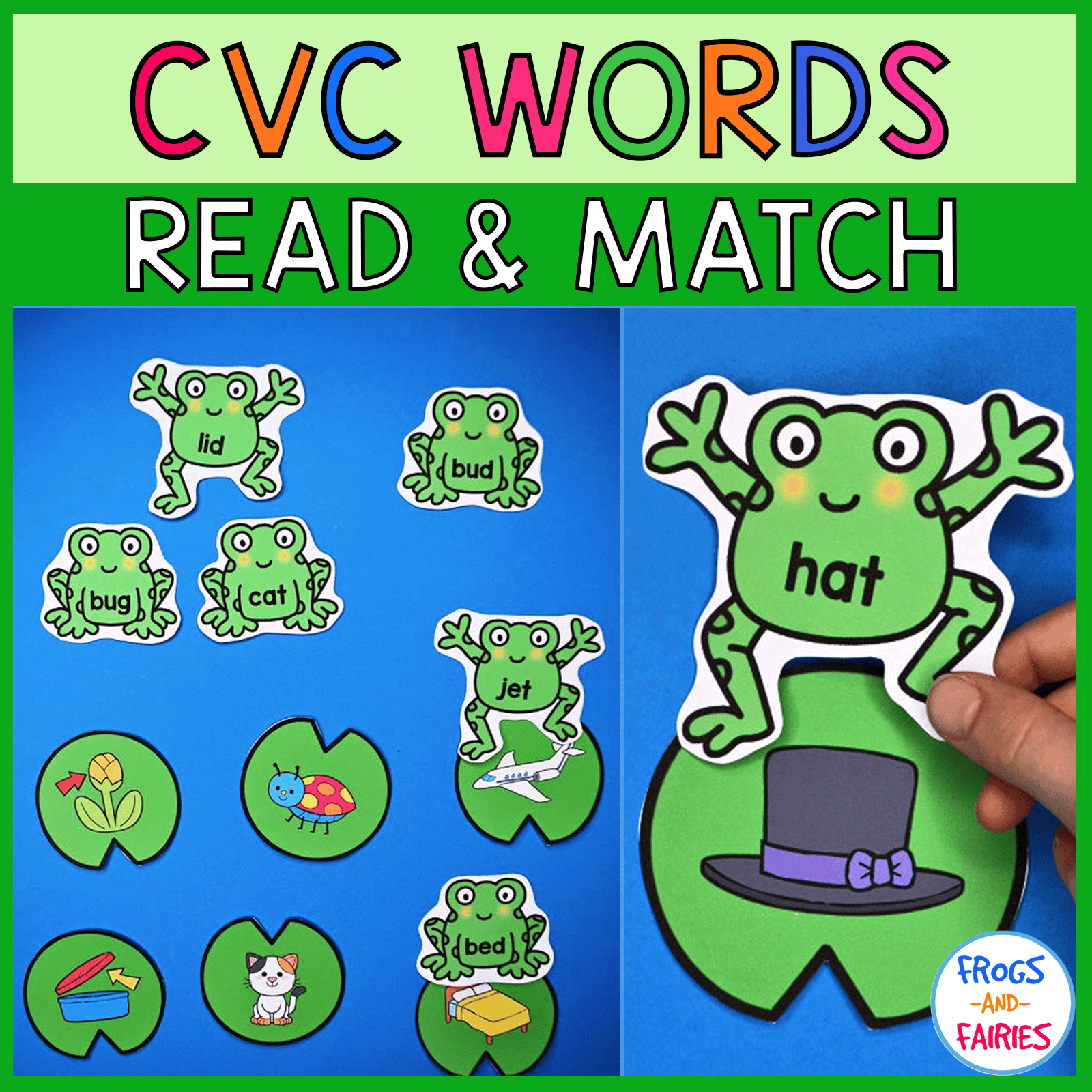 Jumping Frogs CVC Word Game | Fun Phonics Activity for Short Vowel Practice