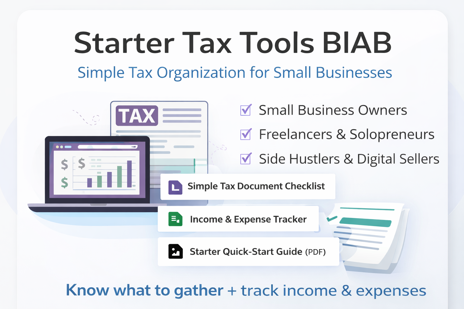 Tax Tools BIAB Starter – Simple Tax Organization for Small Businesses ...