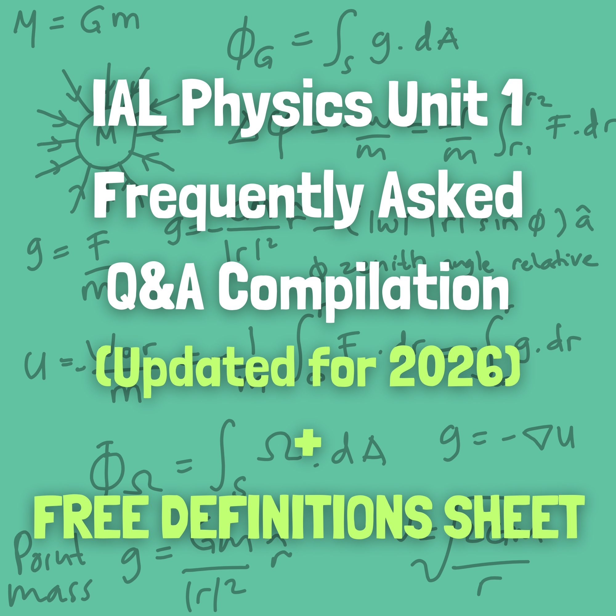 IAL Physics Unit 1 WPH11 Frequently Asked Q&A eBook (Updated for 2026)