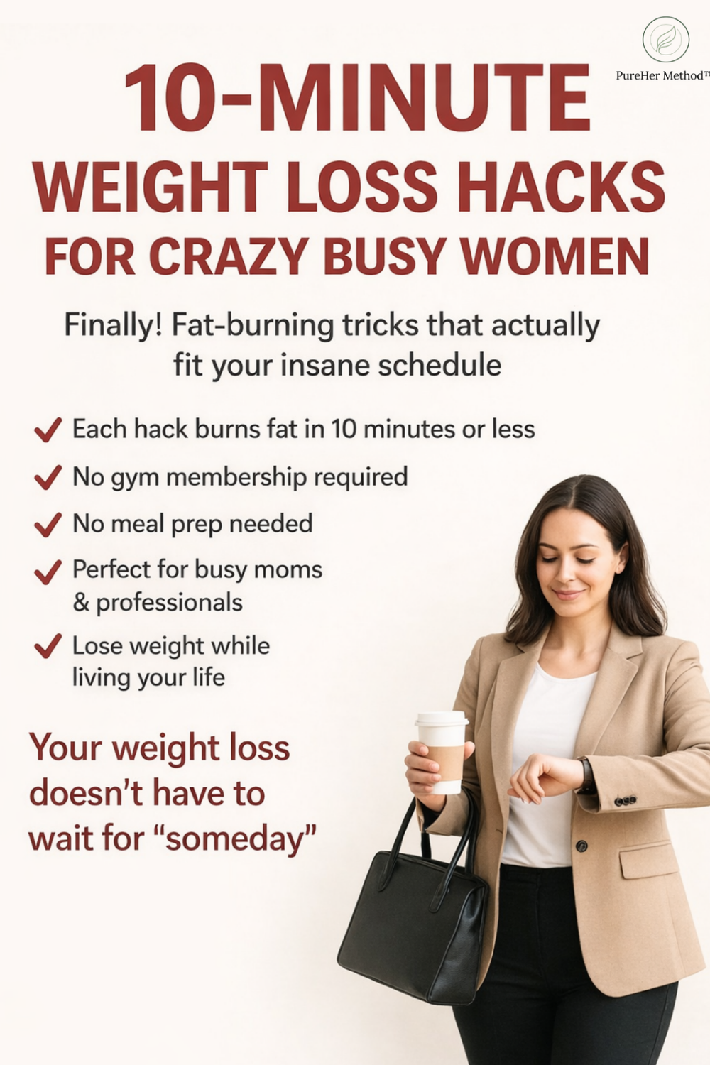 10-Minute Weight Loss Hacks for Crazy Busy Women - No Gym, No Meal Prep ...