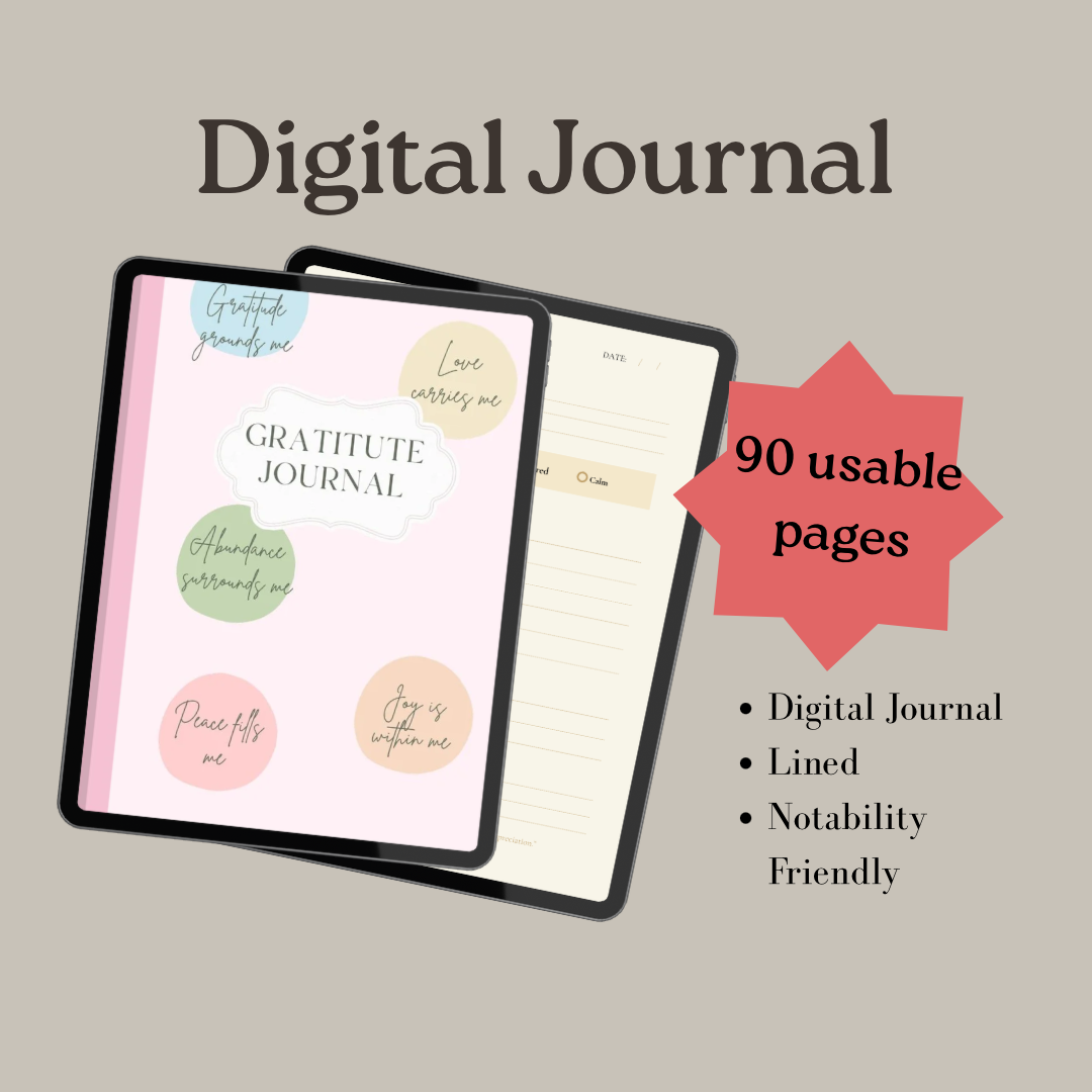 Calm Gratitude for Daily Reflection | Digital Journal - Payhip