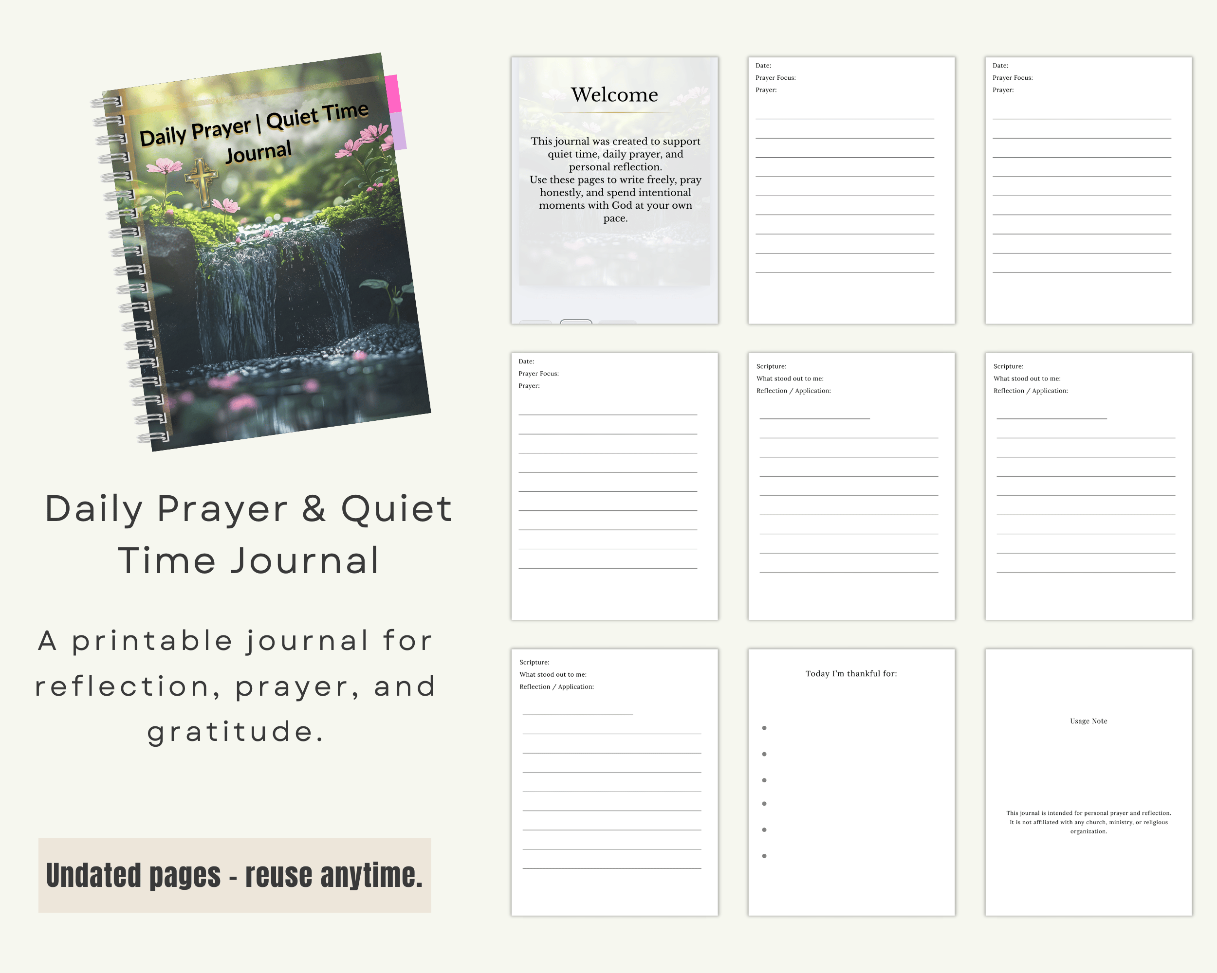 Daily Prayer & Quiet Time Journal - Payhip