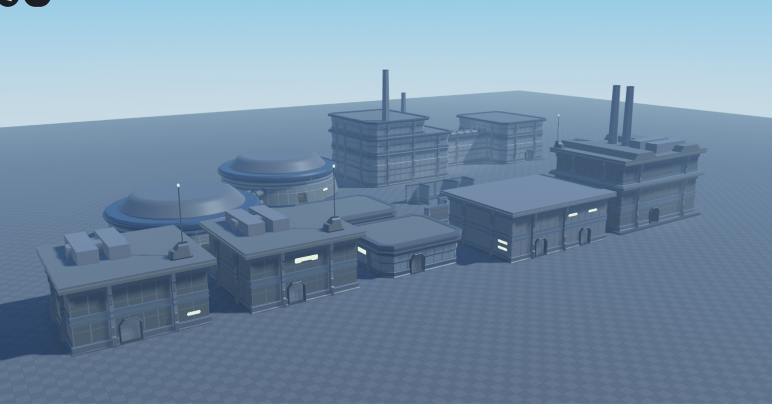 Lowpoly Sci-fi Colony Buildings - Payhip