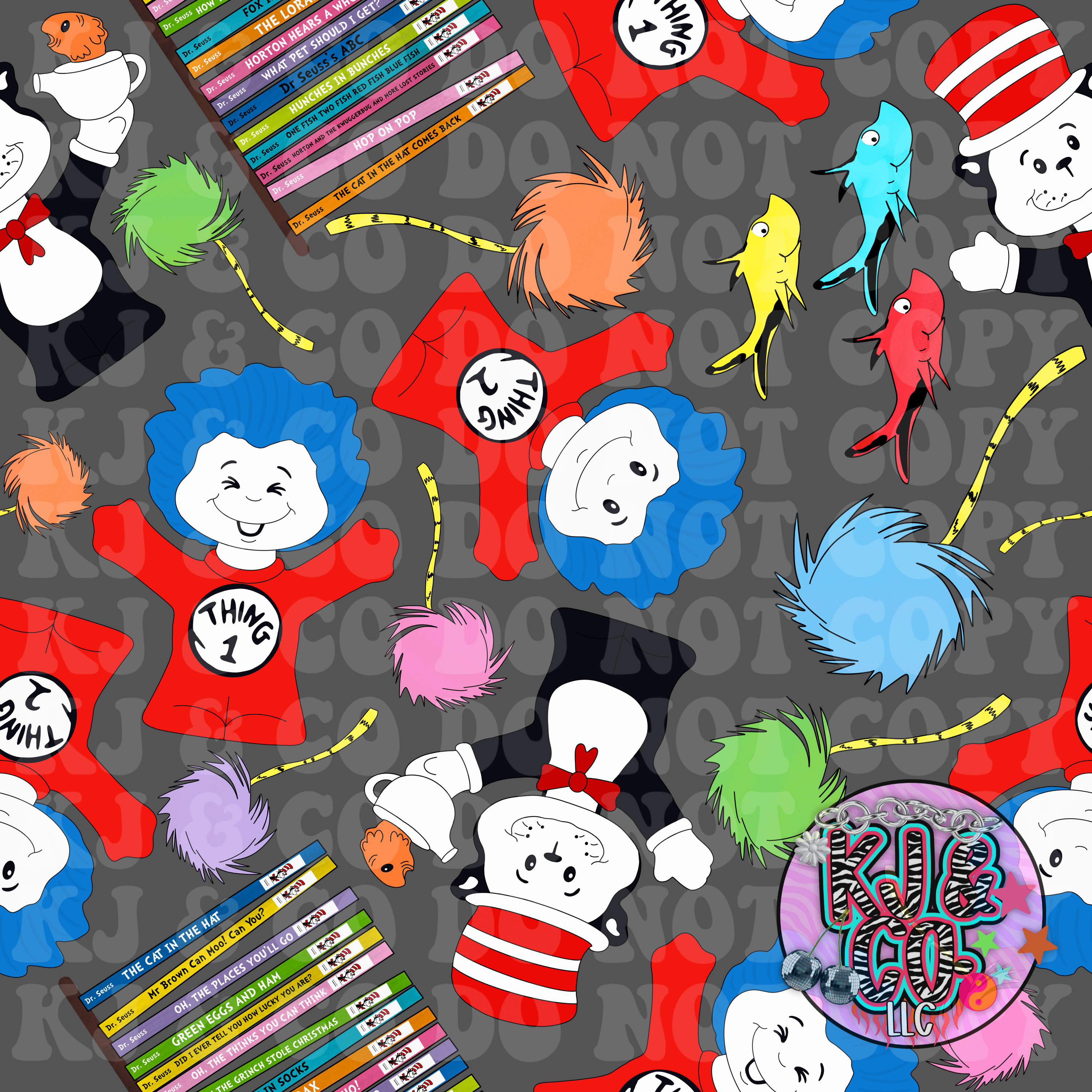 Cat in the Hat Little People Seamless File - Payhip