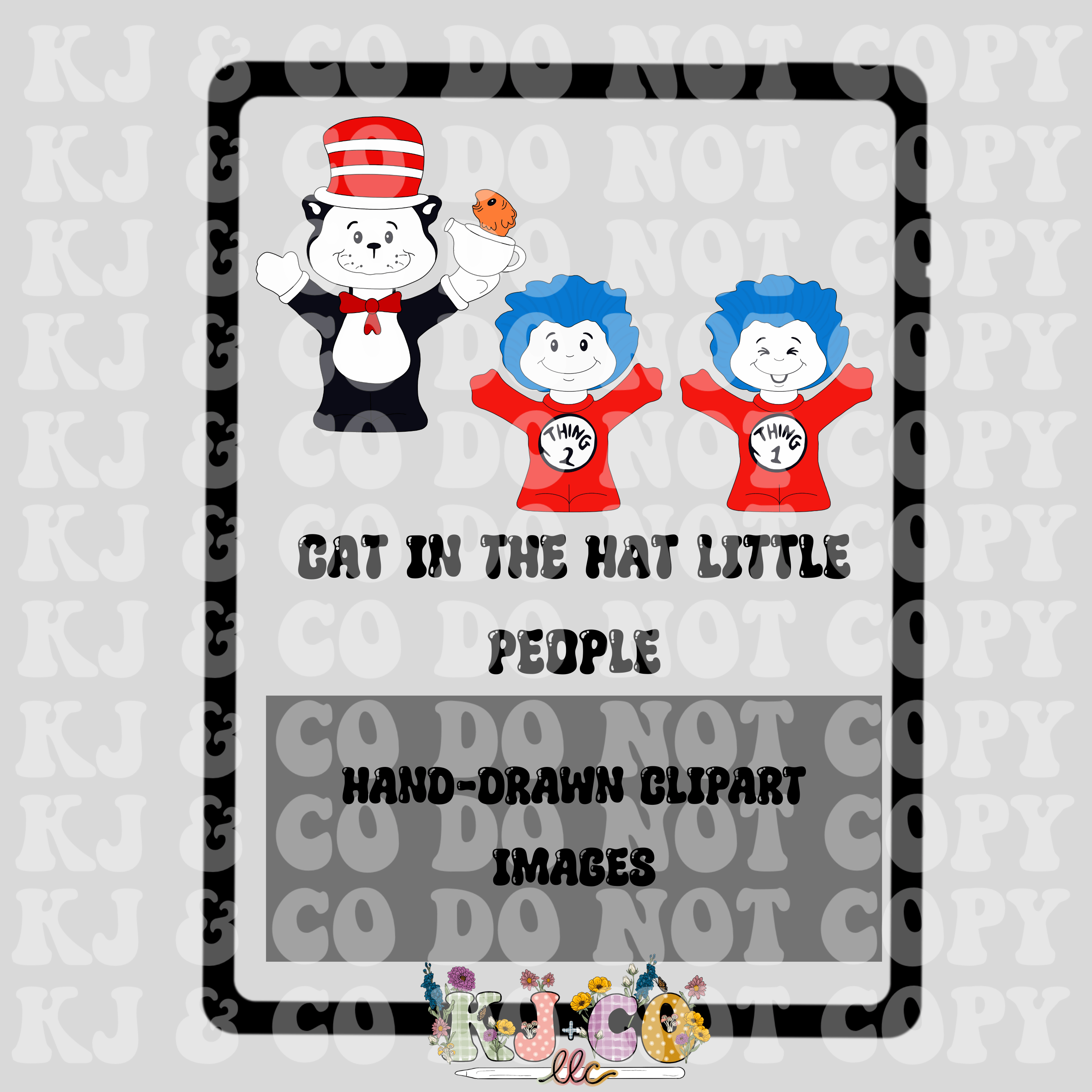 Cat in the Hat Little People Clipart Images - Payhip