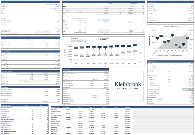 CRE Modeling Heaven | Kleinbrook - Payhip