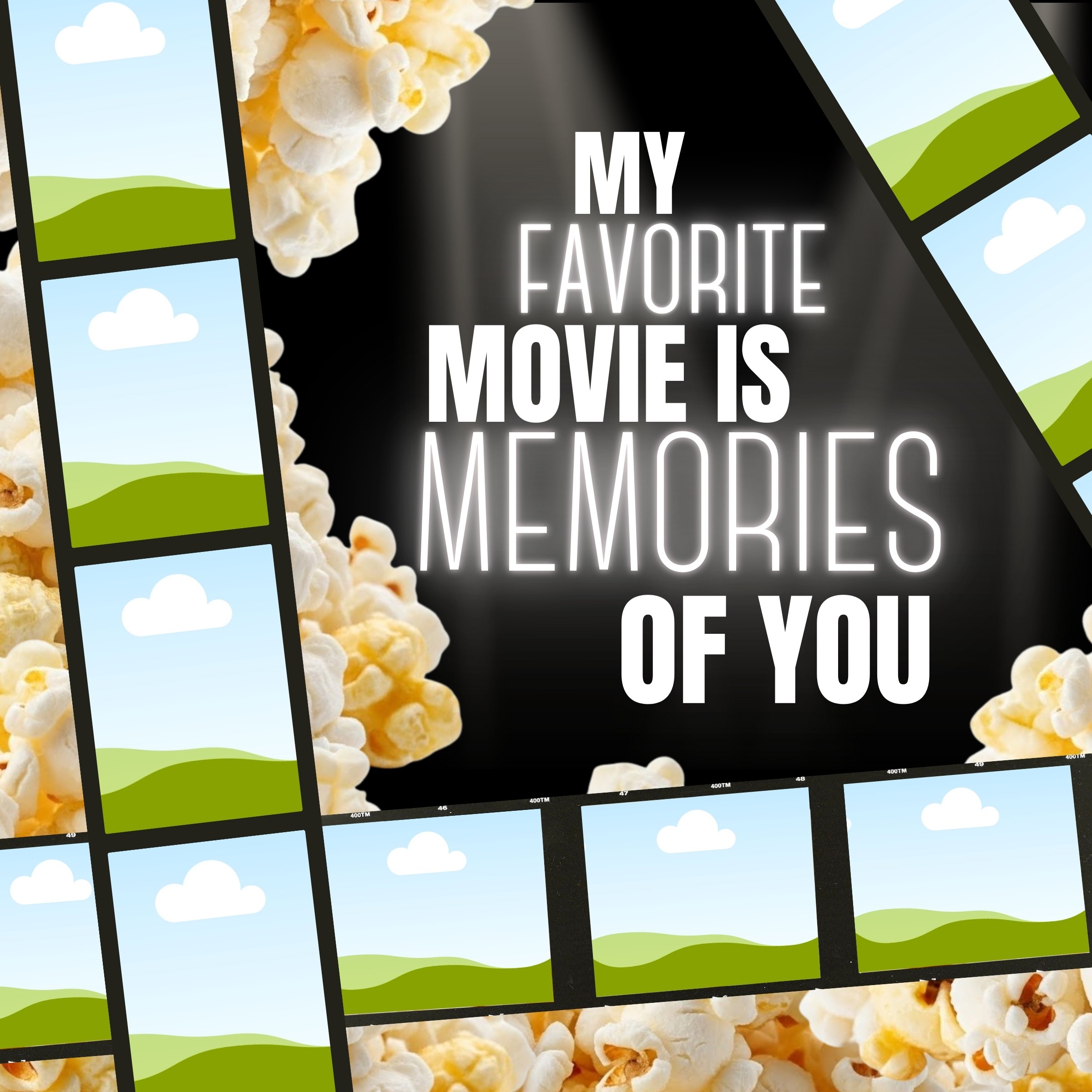 Memorial Photo Collage Canva Template | My Favorite Movie Is Memories ...