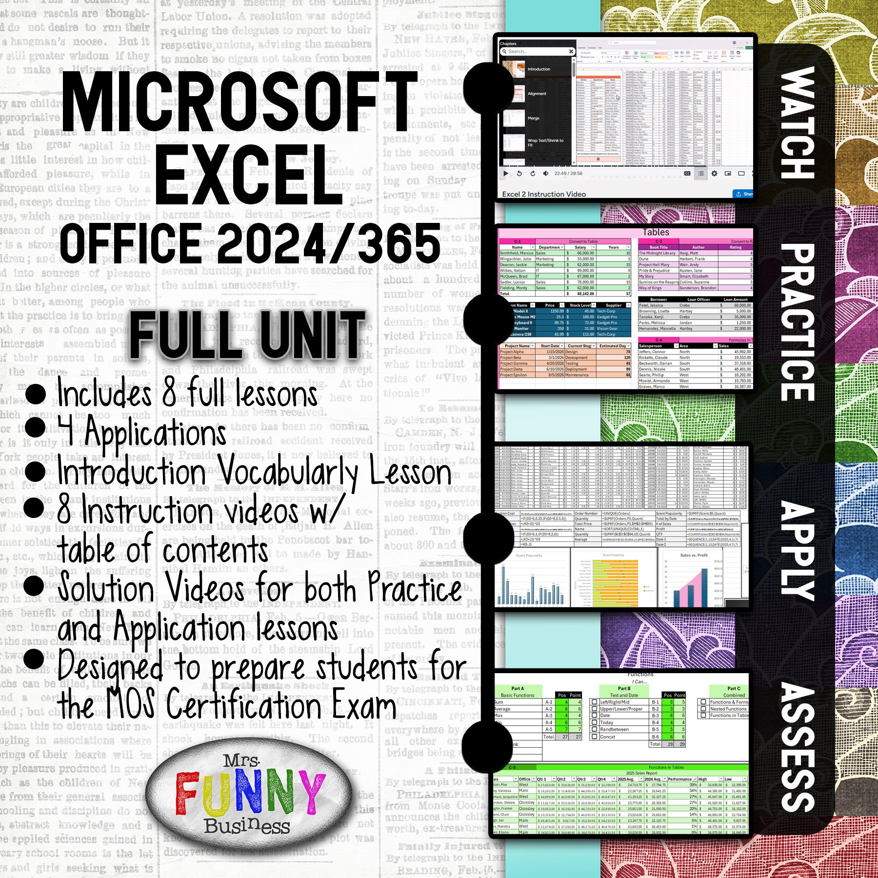 365/2024 Excel Full Bundle Lesson 1-8 - Payhip