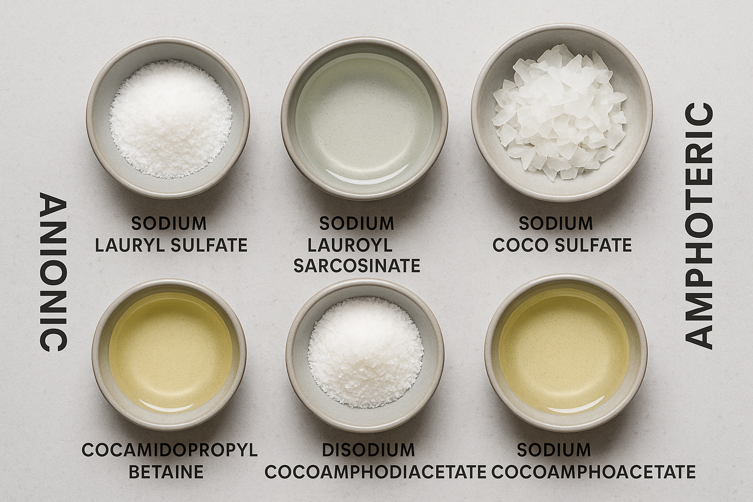 Anionic vs Amphoteric Surfactants – Function and Compatibility - Payhip