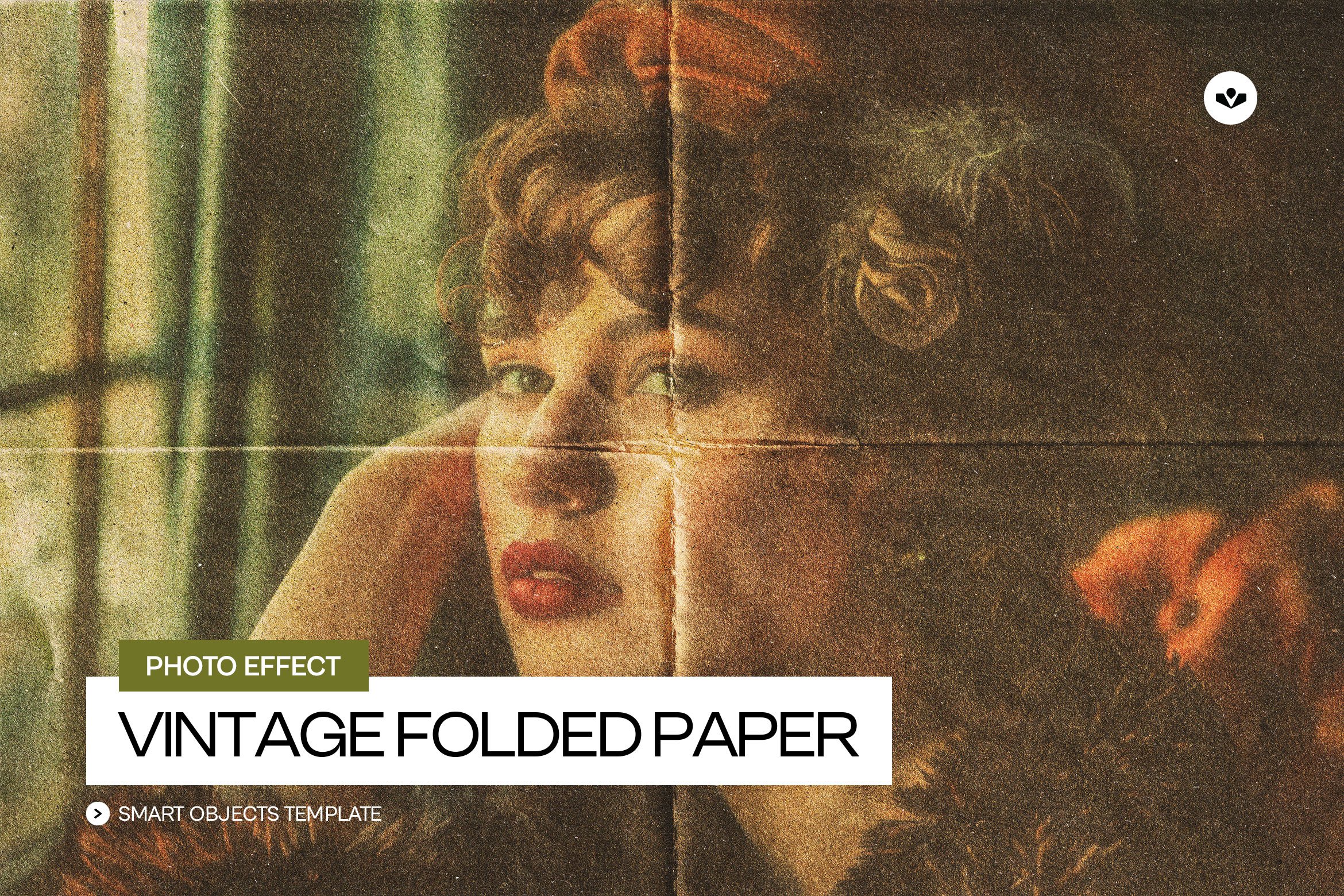 Vintage Folded Paper Photo Effect - Payhip
