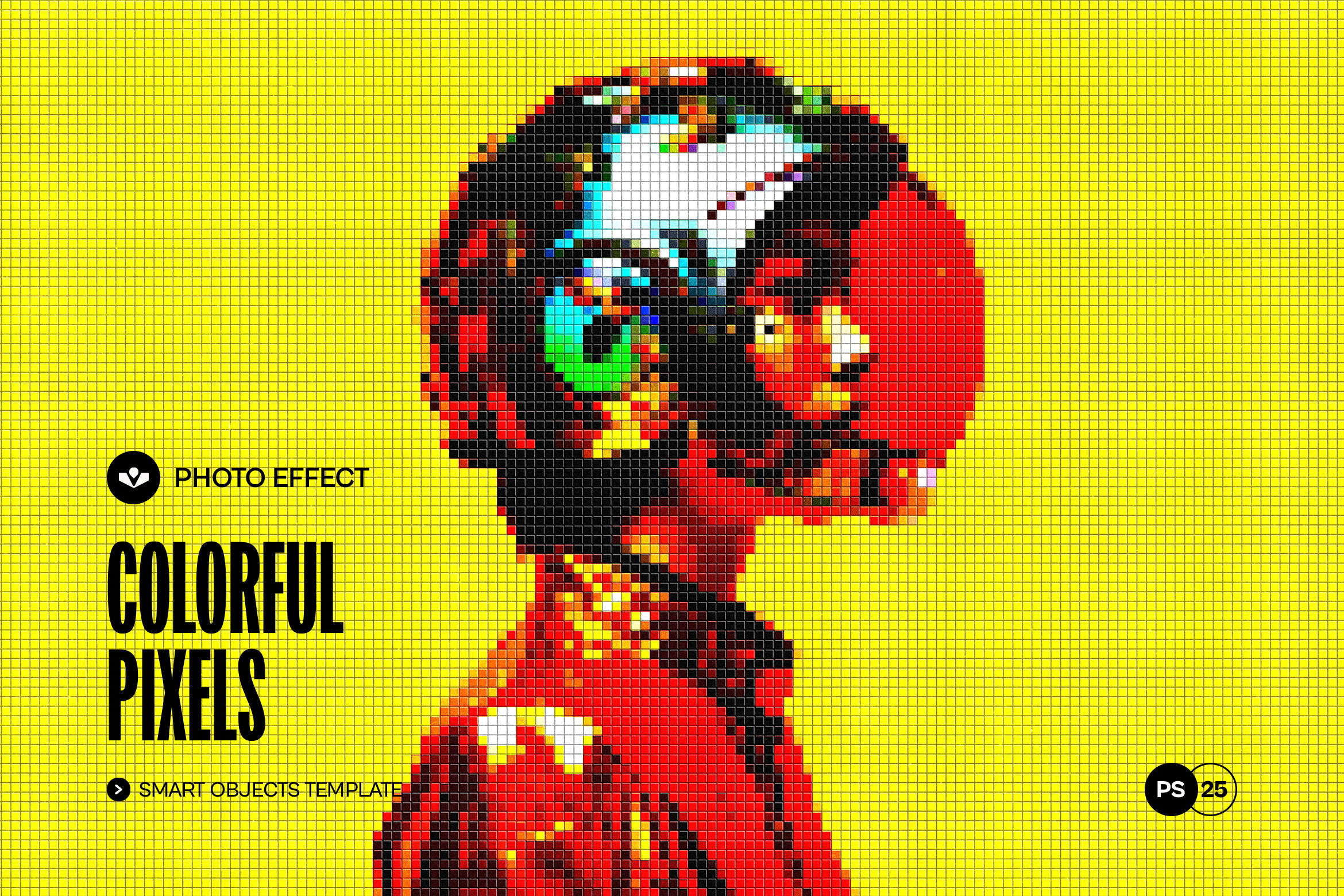 Colorful Pixels Photo Effect - Payhip