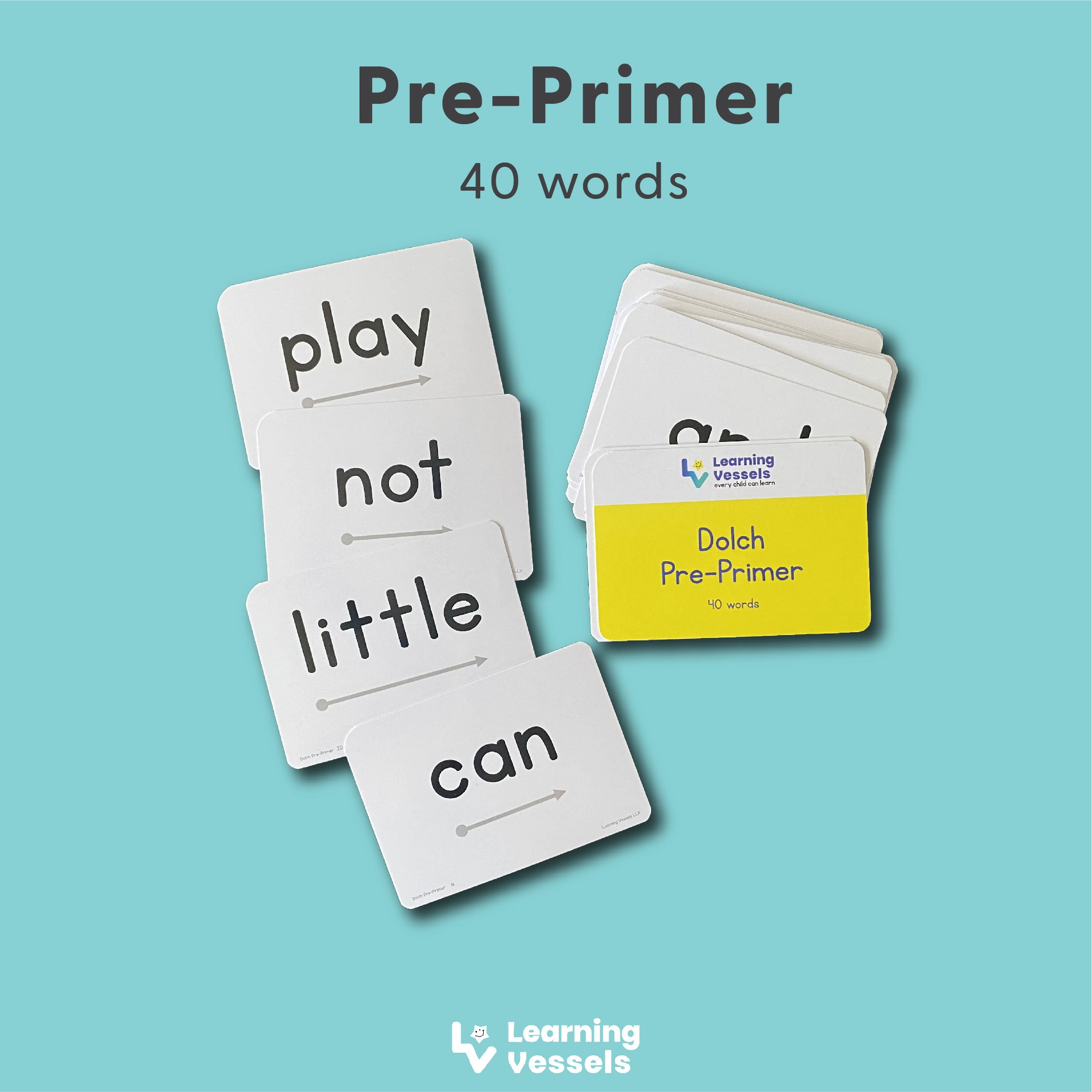 Dolch – Pre-Primer Sight Words, 40 words
