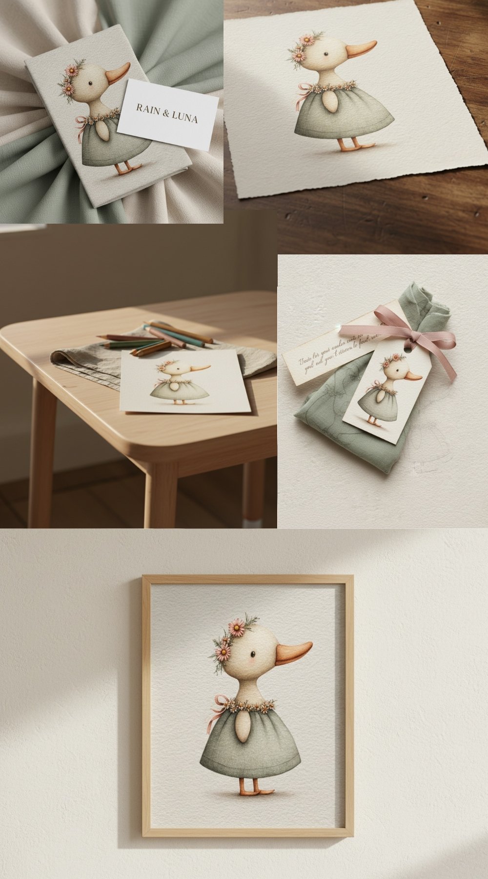 🌿 Little Daisybell Duck: A Gentle Storybook Presence