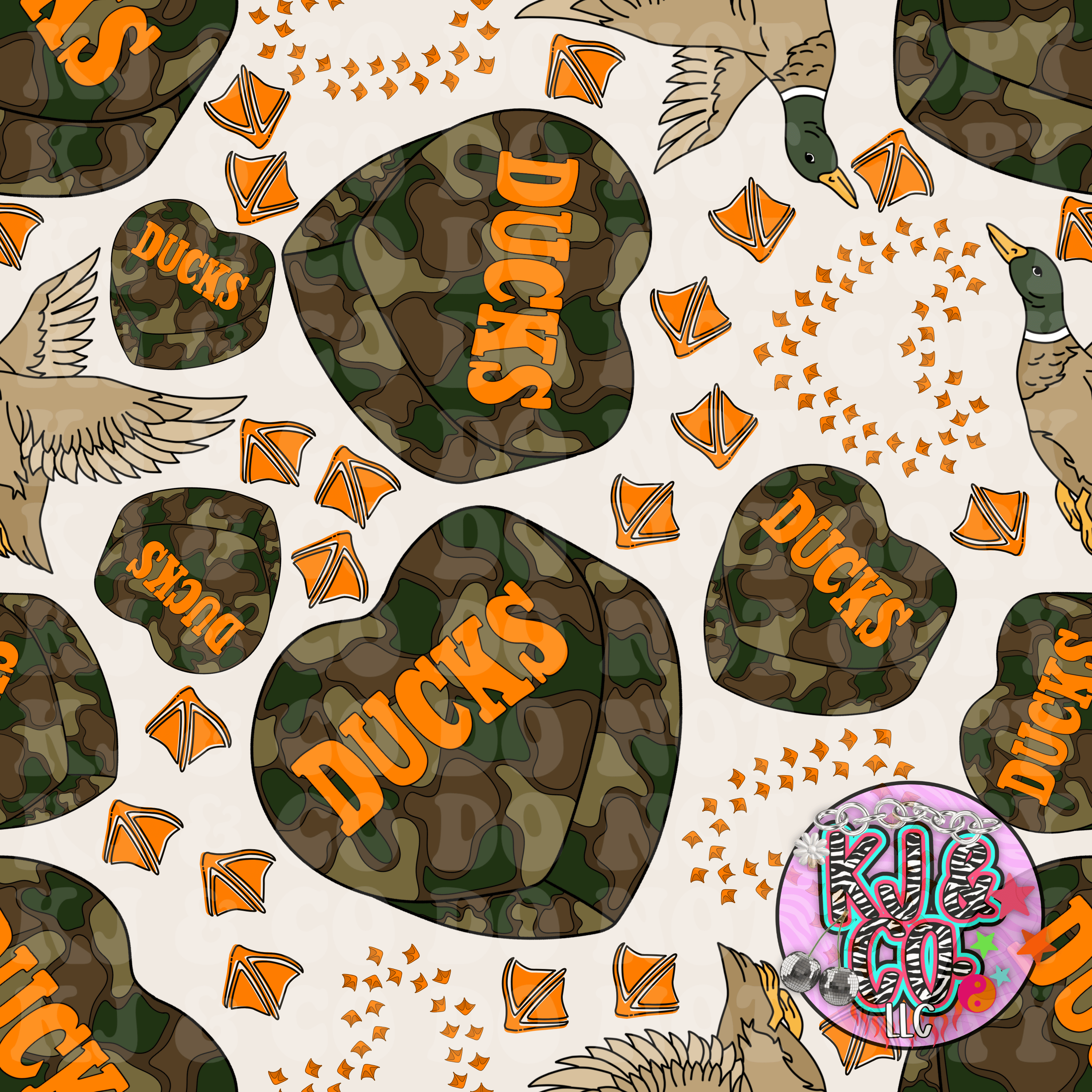 Duck Hearts Seamless File - Payhip