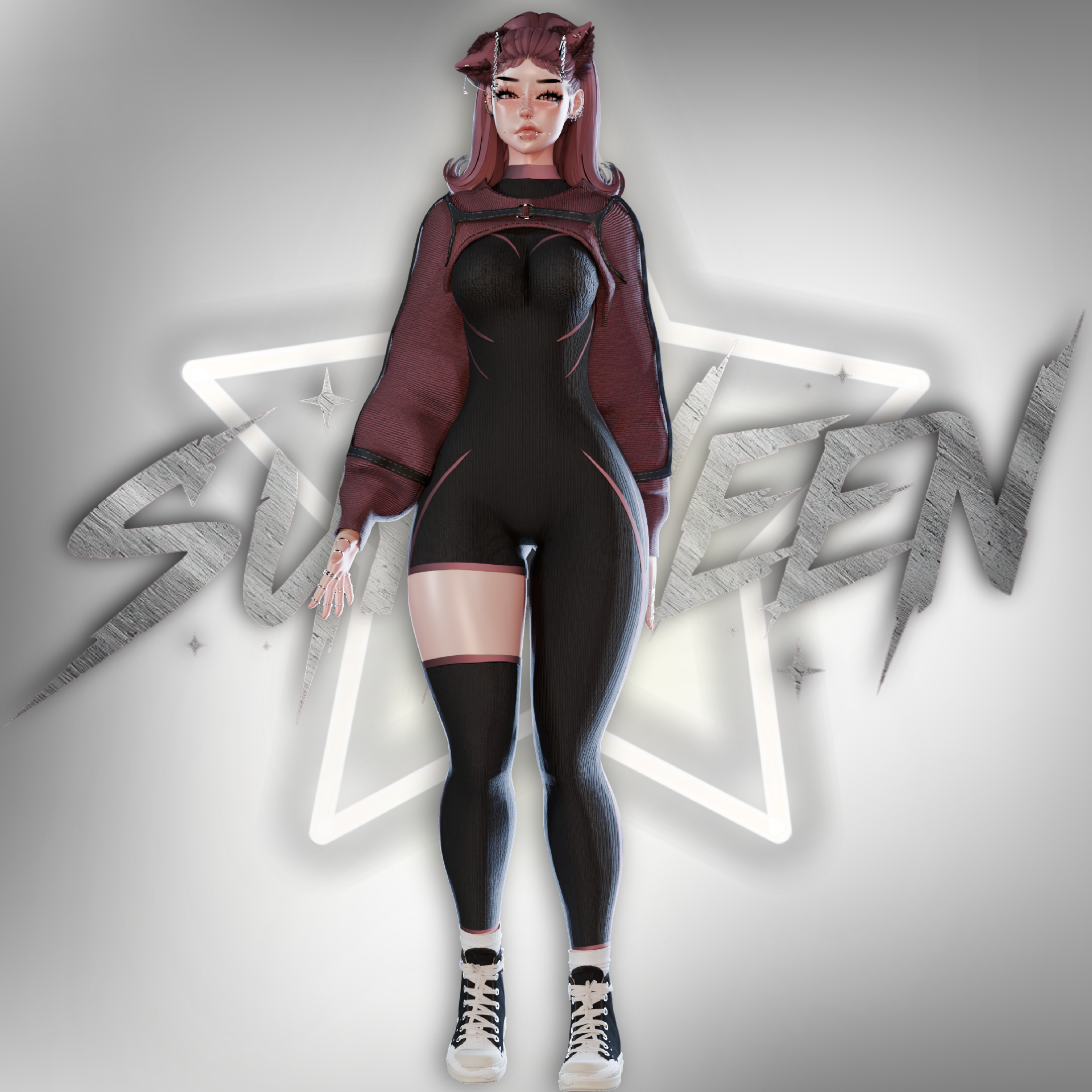 SC1. Bodysuit & Hoodie [VRChat Asset]