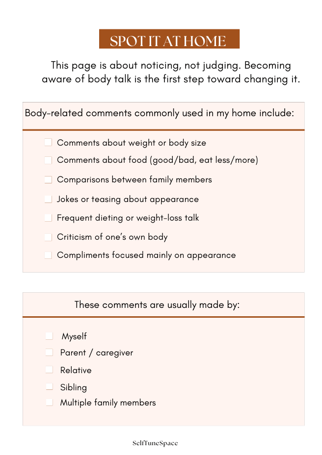 Healthy vs. Unhealthy Body Talk - Payhip