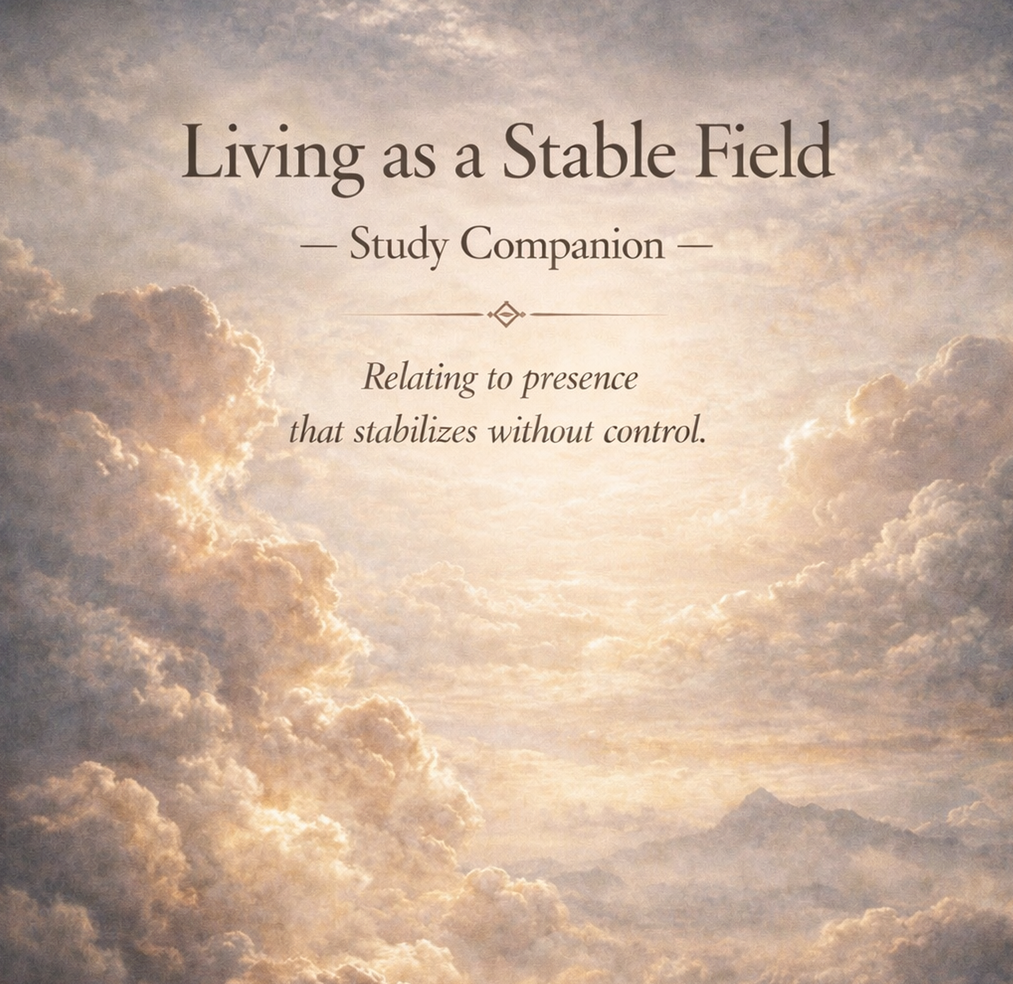 [STUDY GUIDE] Living as a Stable Field - Payhip