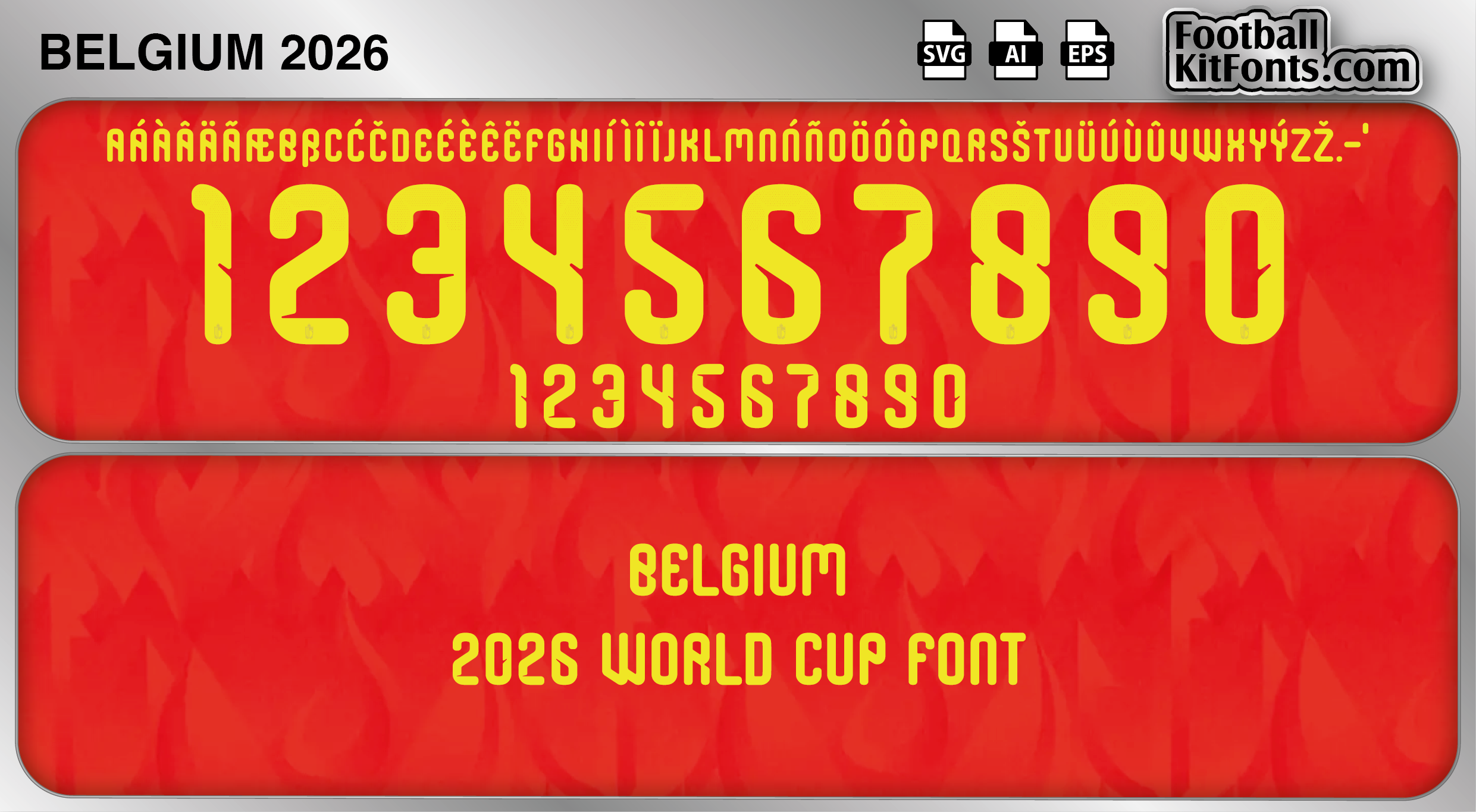 Football Kit Fonts - 2026 FIFA WORLD CUP