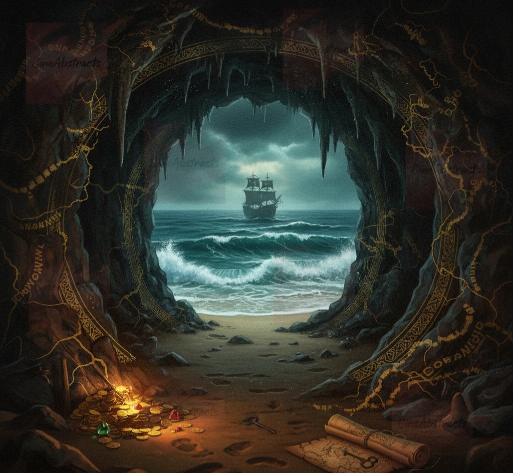 The Goonies | Cavern Treasure Glow Art Print | Adventure Cinematic ...