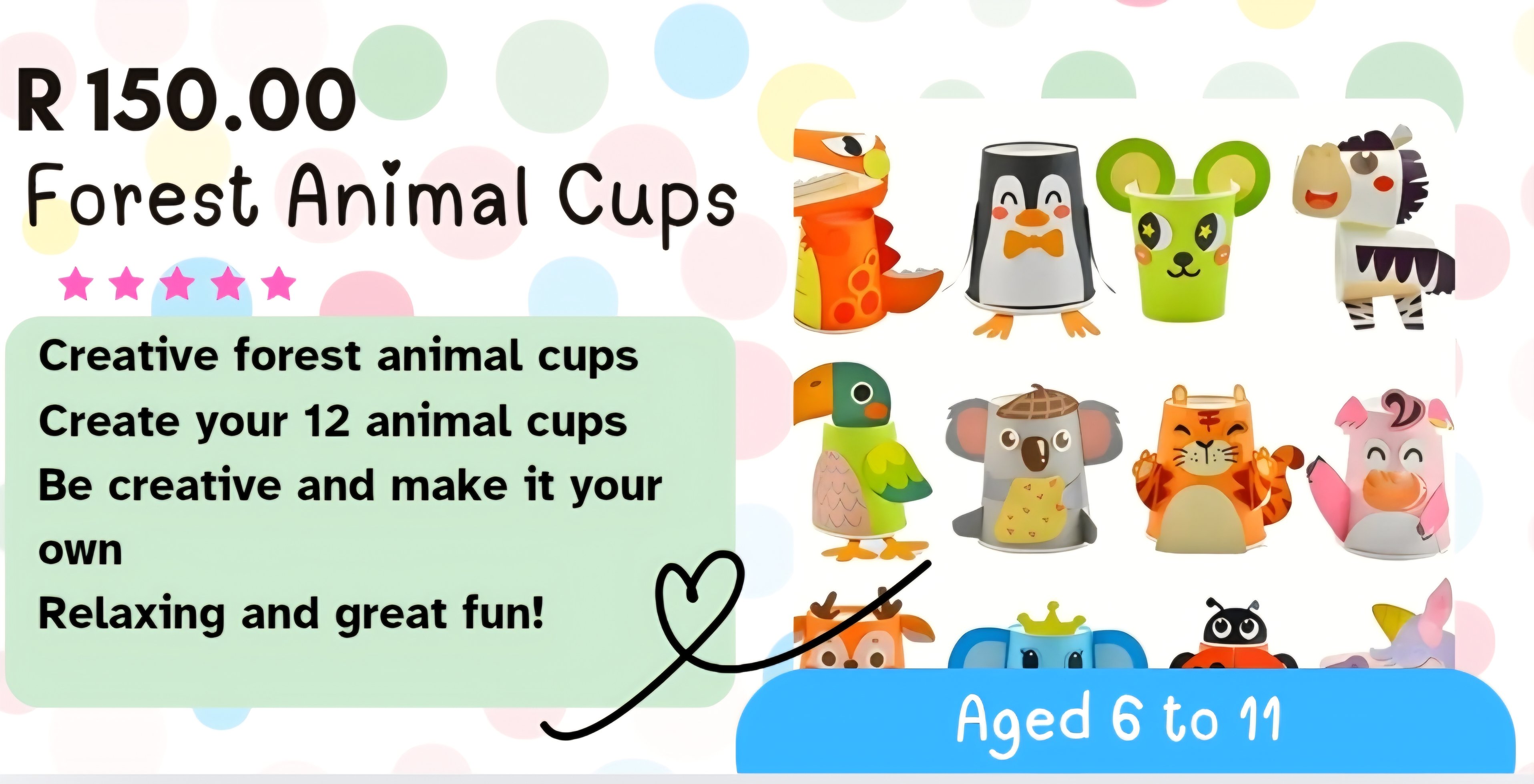 Forest Animal Cups - Payhip