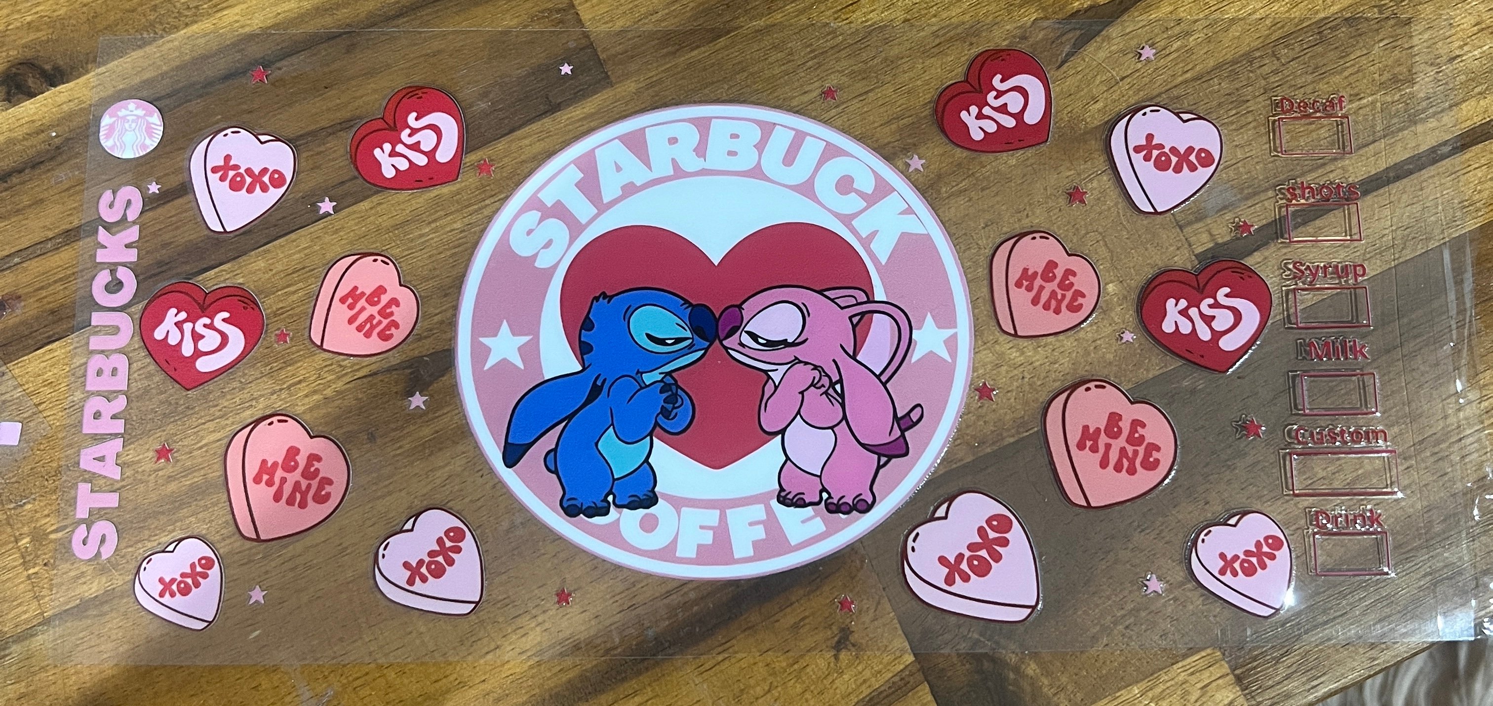 Cute Pink Blue Coffee Wrap - Payhip
