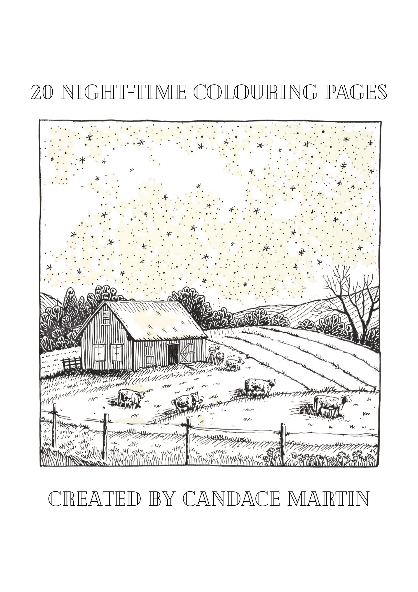 20 Night-Time Colouring Pages (Printable PDF) - Payhip