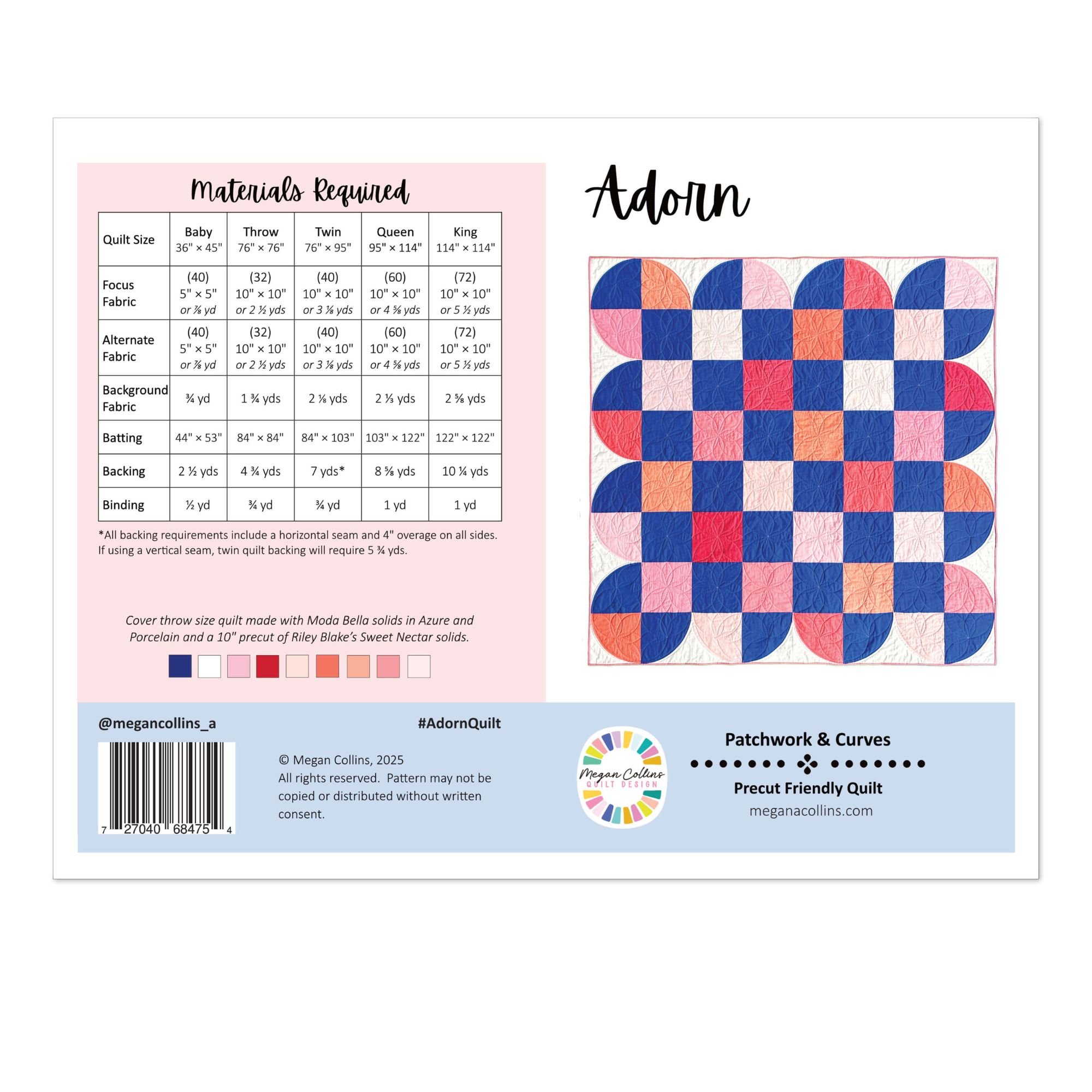 Print Adorn Quilt Pattern - Payhip
