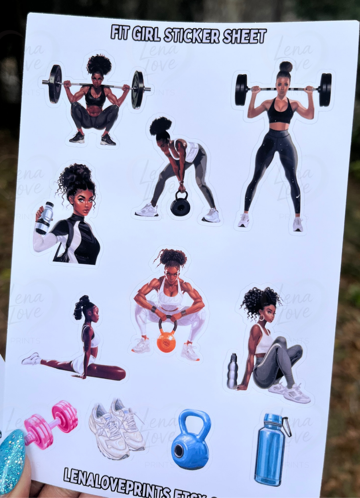 "Fit Girl" Sticker Sheet - Payhip