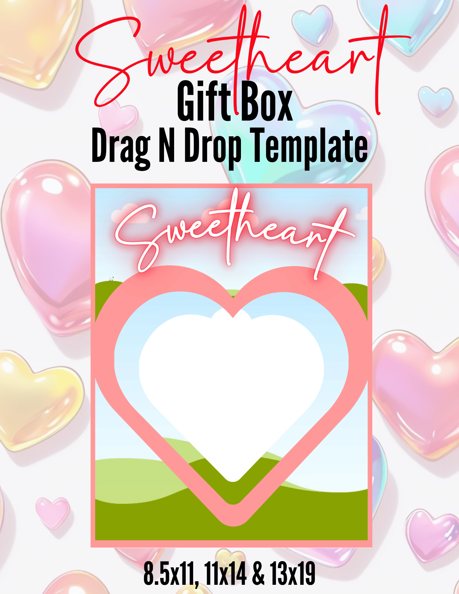 Sweetheart Drag N Drop Gift Box Template Bundle - Payhip