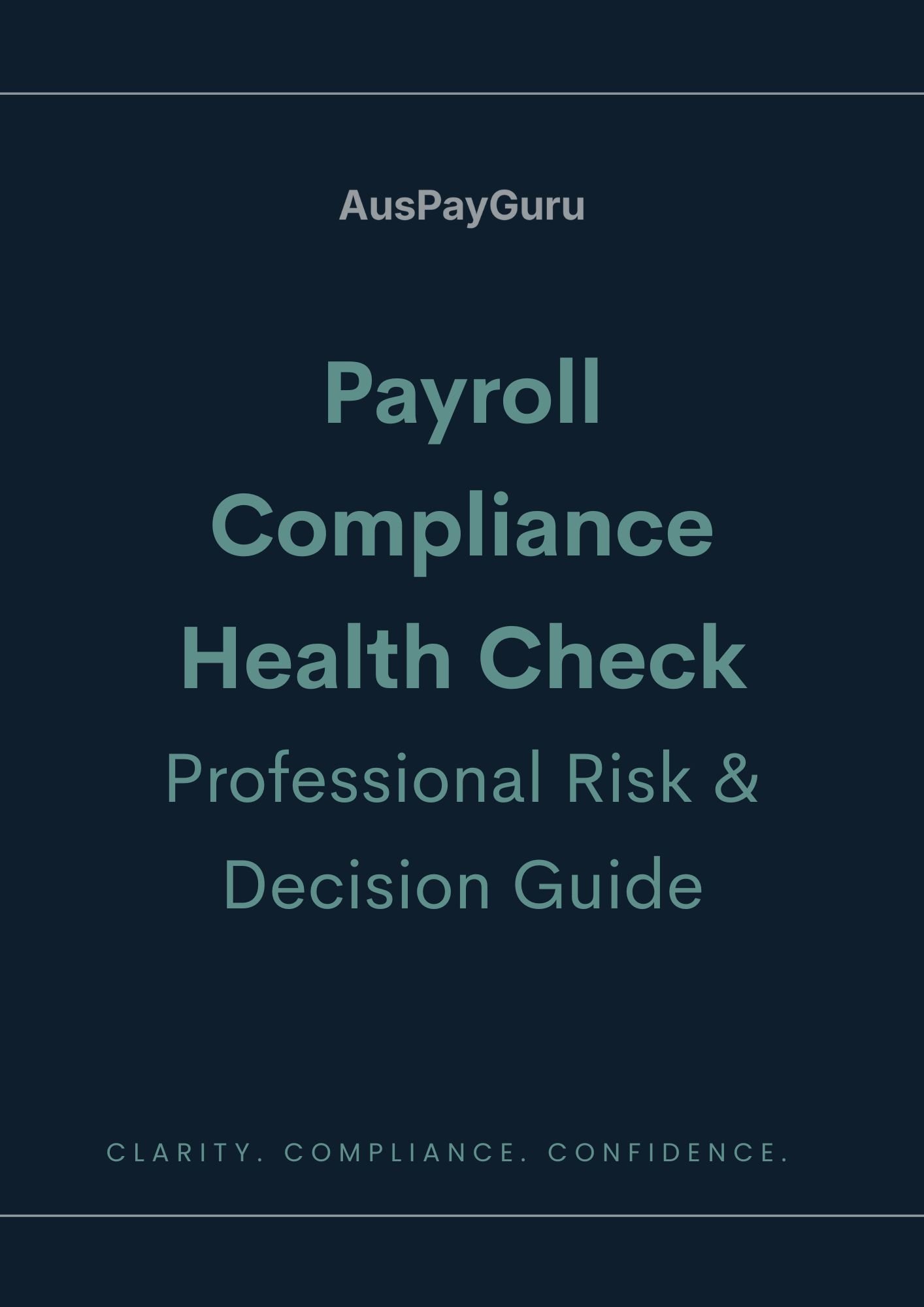 Payroll Compliance Health Check - Professional Risk & Decision Guide ...
