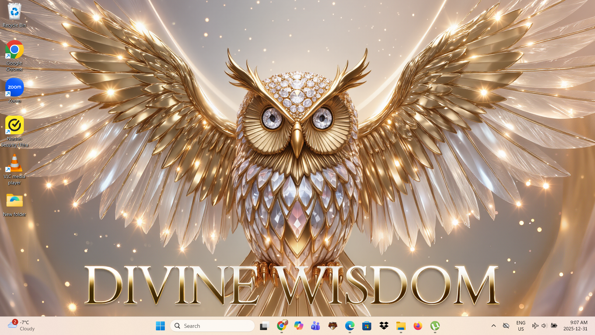Divine Wisdom – Golden Owl Angel | 8K PC Wallpaper - Payhip
