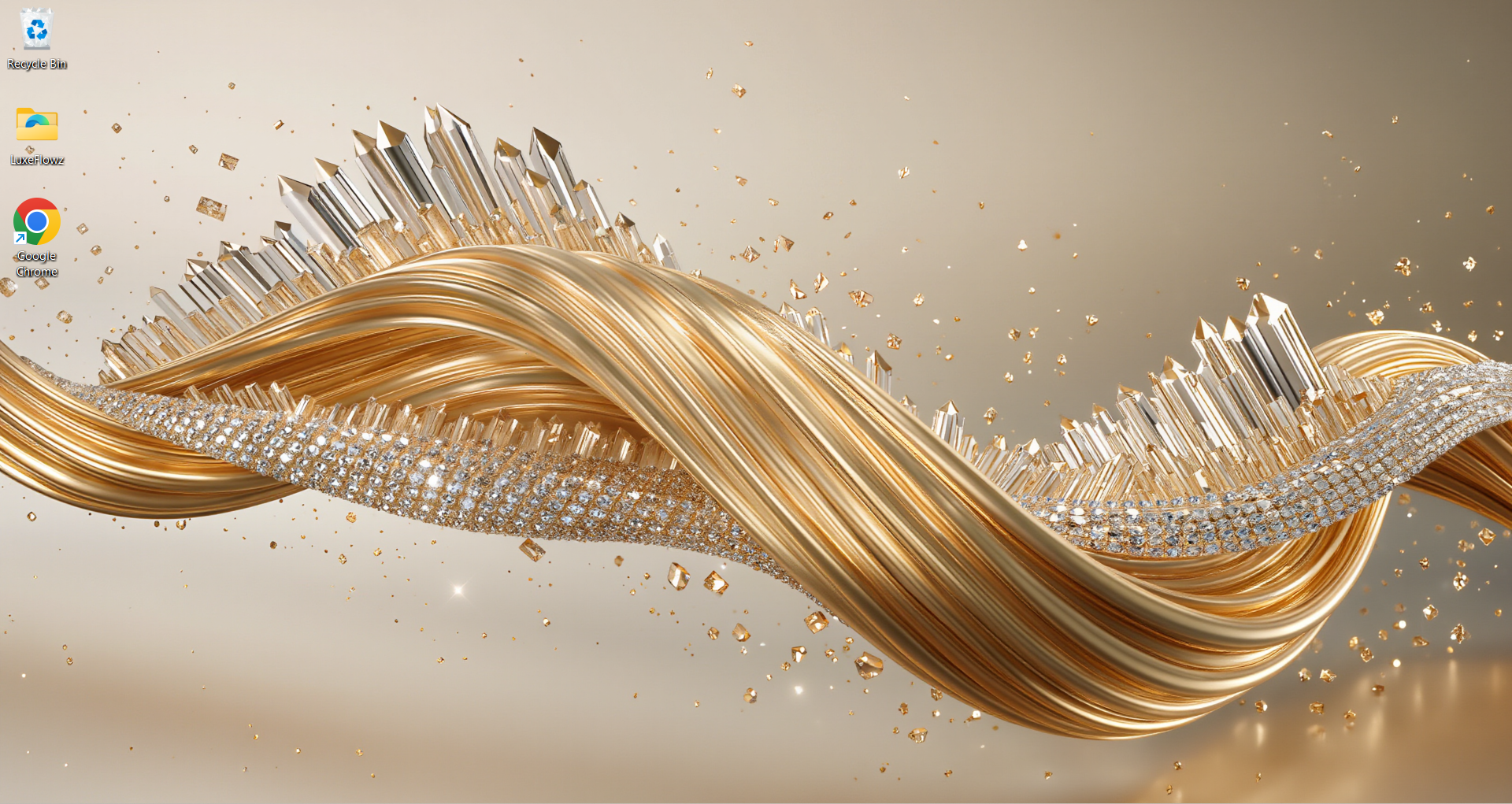 Golden Crystal Ascension — Ultra-Luxury Abstract 8K PC Wallpaper 3-Pack ...