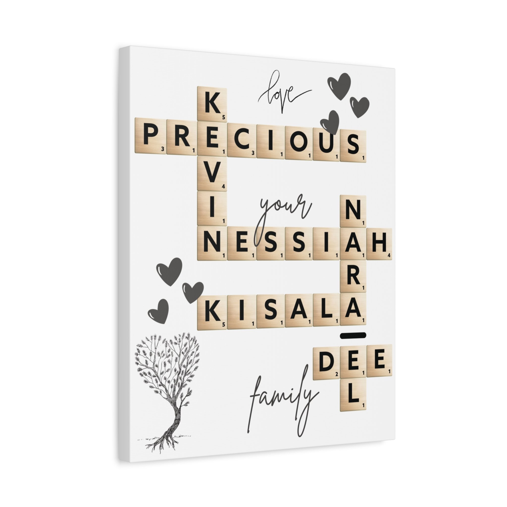 Personalized Family Name Canvas Wall Art - Payhip