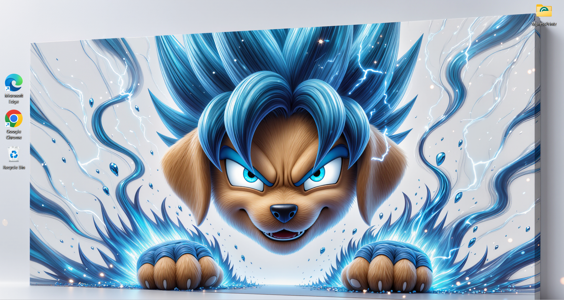 Blue Fury Pup – 8K Ultra-Energy PC Wallpaper - Payhip
