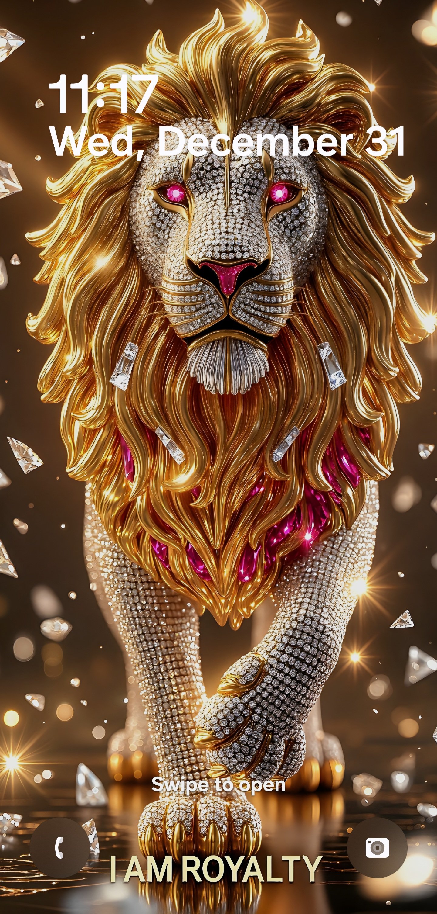 Royal Diamond Lion – I Am Royalty | 4K Live Phone Wallpaper - Payhip