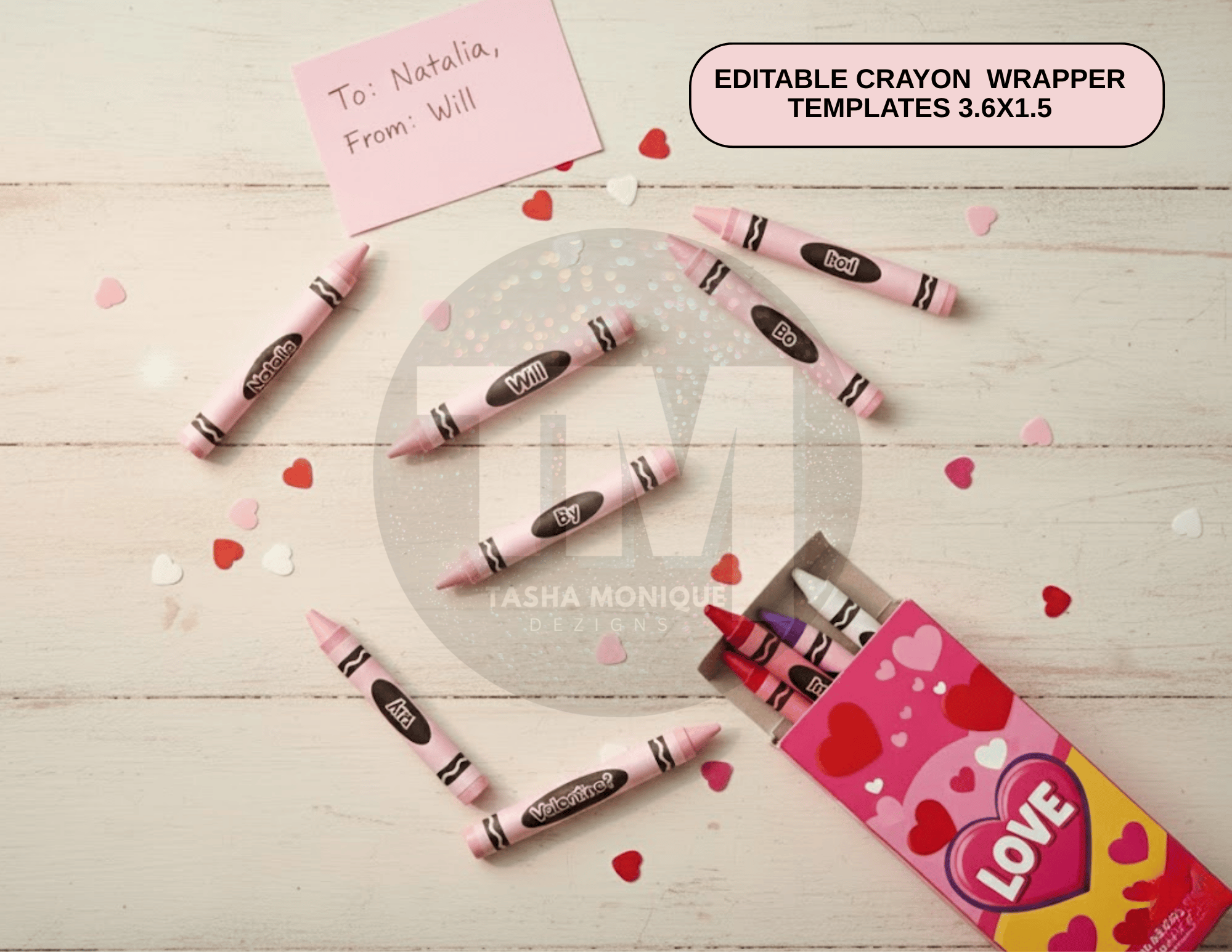 Editable Crayon Wrapper Templates - Payhip