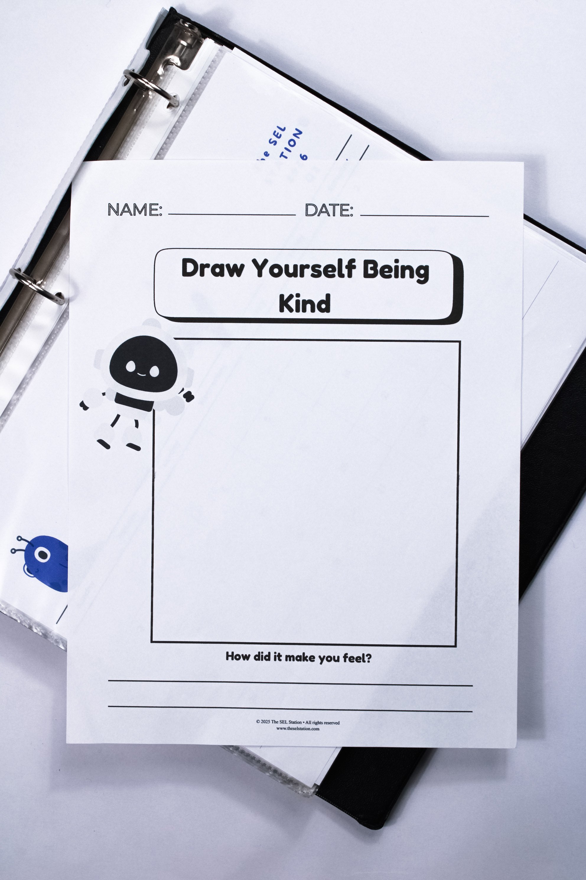 Draw Yourself Being Kind | Drawing & Reflection Worksheet (Print & Go ...