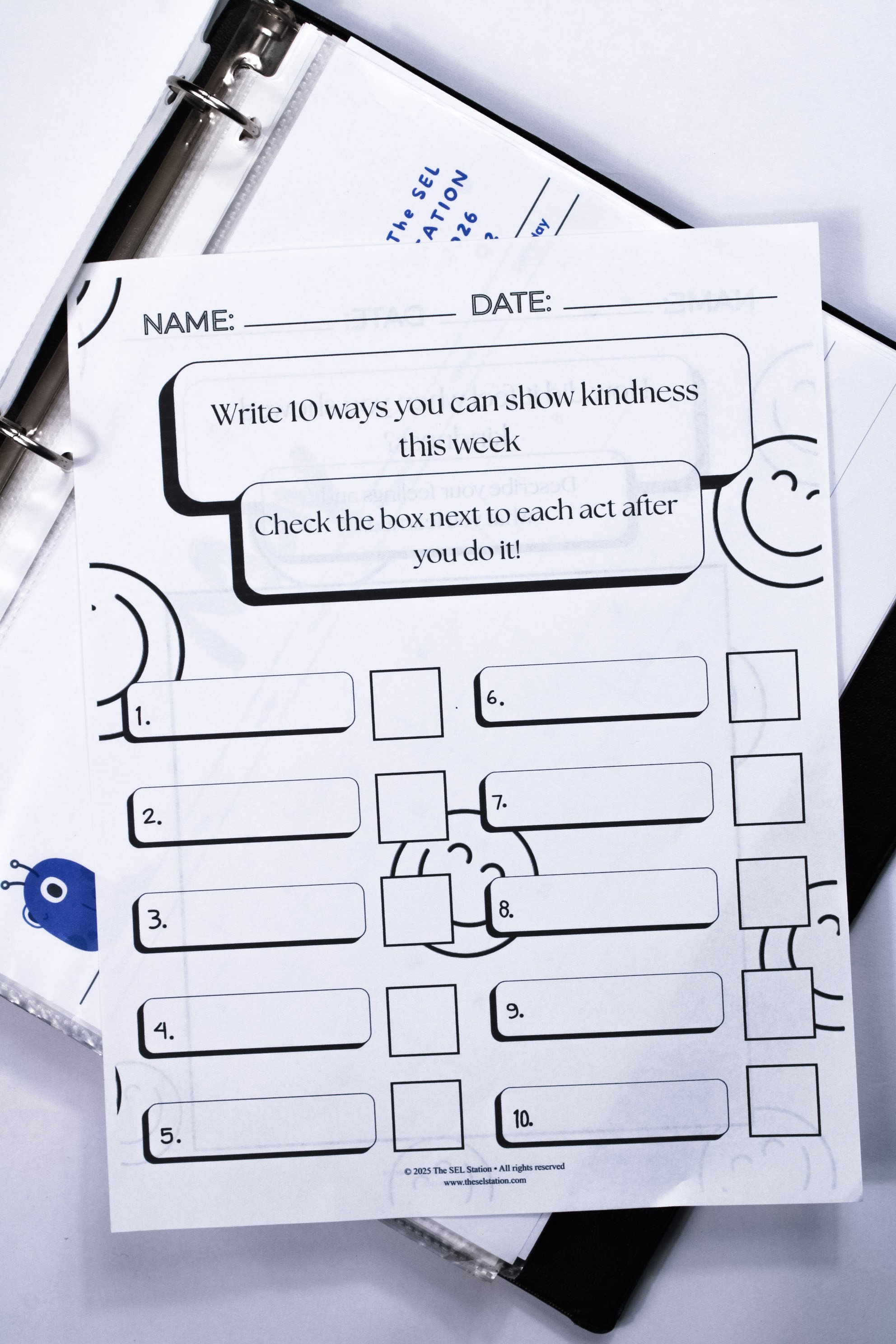 10 Ways to Be Kind | 2-Page Activity with Self-Reflection (Print & Go ...